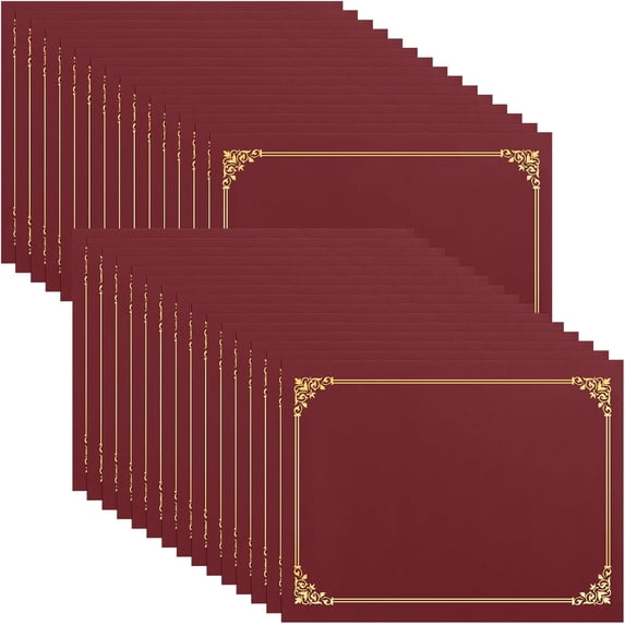 Certificate Holders(Burgundy, 30 Packs), Diploma Covers Gold Foil ...