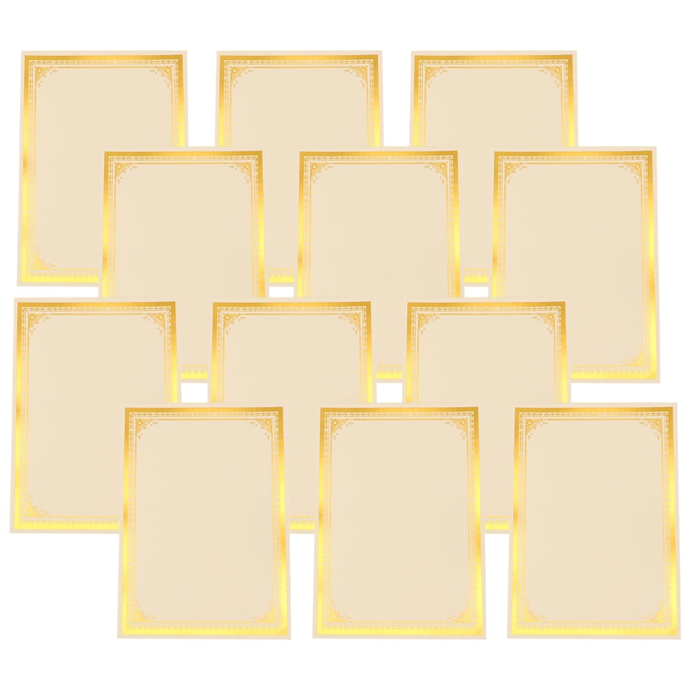 Certificate Inner Page Paper Printing Floral Border Academic Blank ...