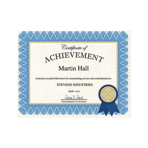 Certificate Paper