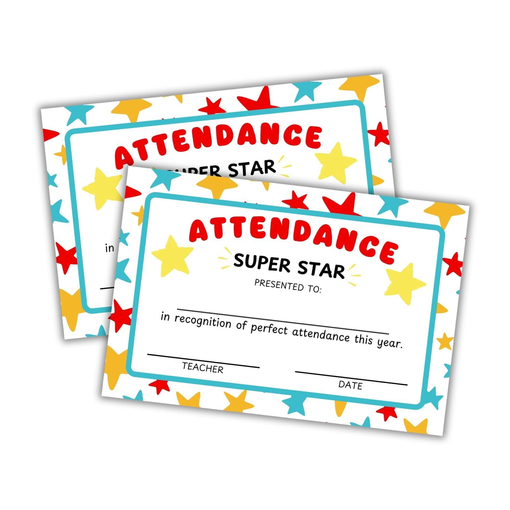 Certificate of Perfect Attendance 30pk 6x9 Cardstock Student End of ...