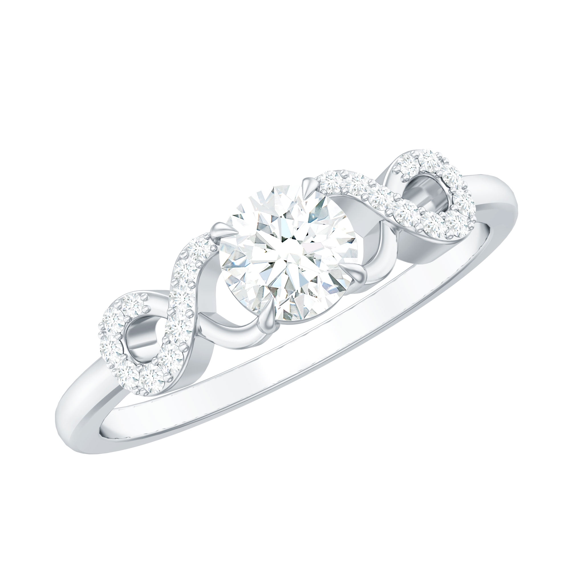 Rosec Jewels Certified 5MM Lab Grown Diamond Solitaire Promise Ring for ...