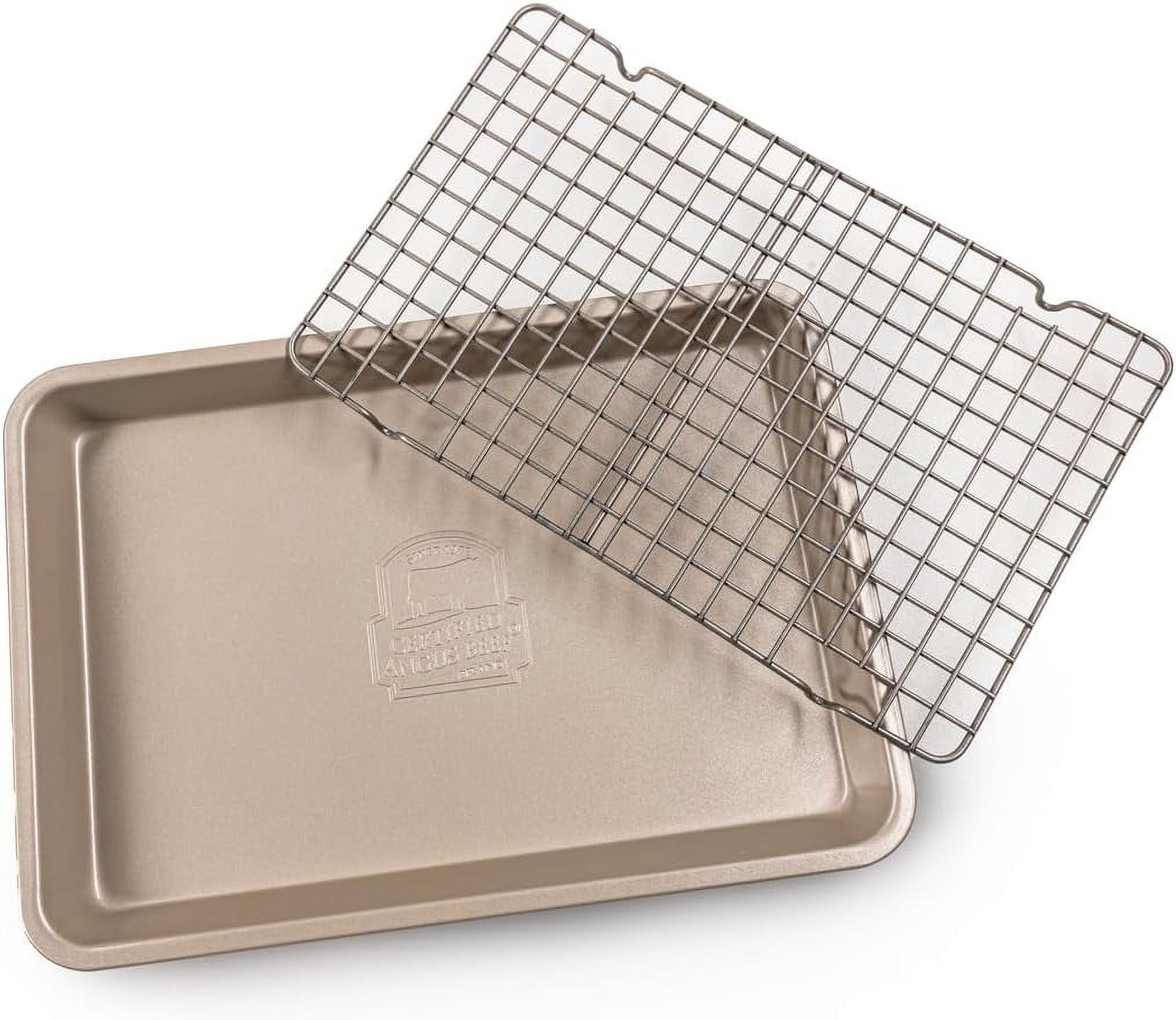 Certified Angus Beef Roasting Pan with Wire Rack – Heavy-Duty Non-Stick ...
