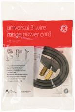 Certified Appliance Accessories 3 Prong Electric Range Power Cord, 4 ...
