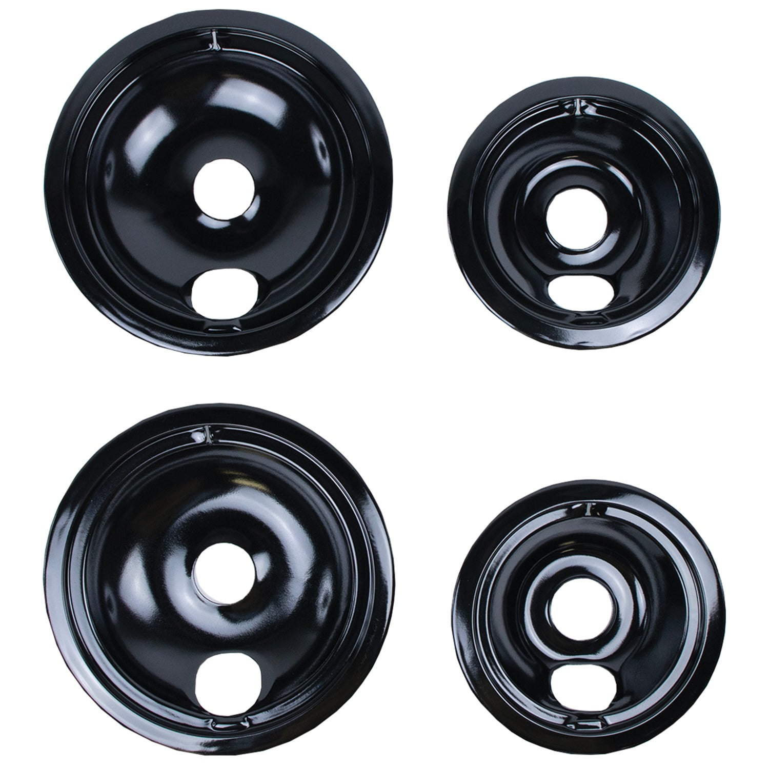 Certified Appliance Accessories 50002-B Black Porcelain Style B 2 Large ...