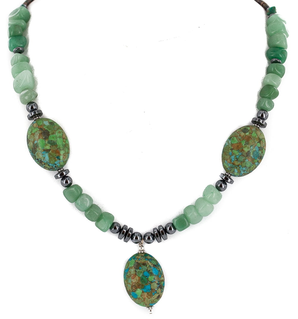 Certified Authentic Navajo .925 Sterling Silver Turquoise Jade Hematite ...