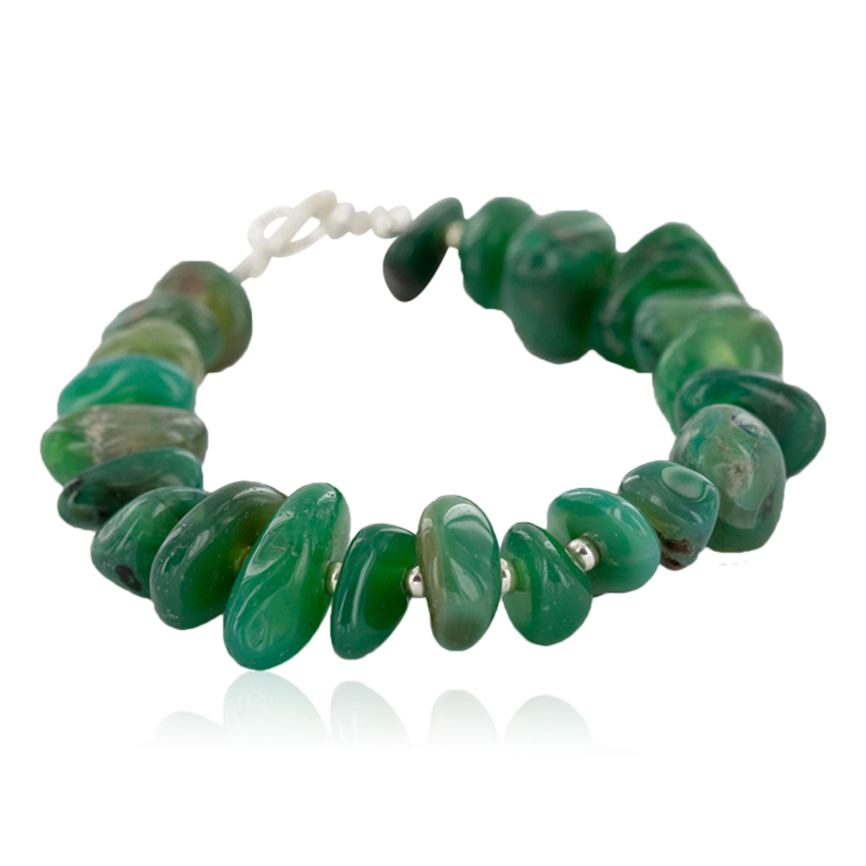 Certified Authentic Navajo Natural Jade Native American Bracelet 12945 ...