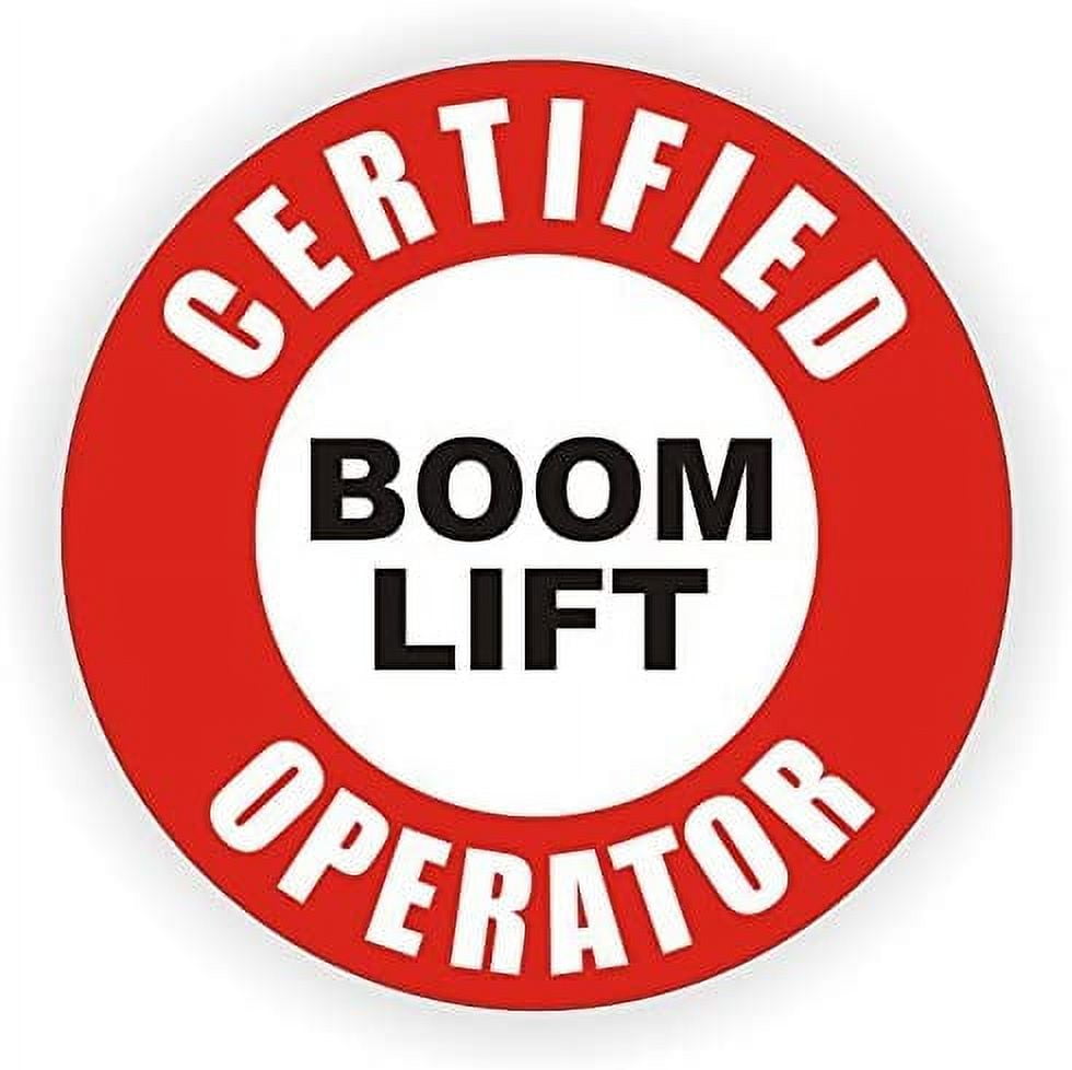 Certified Boom Lift Operator Hard Hat Sticker / Helmet Decal Label ...