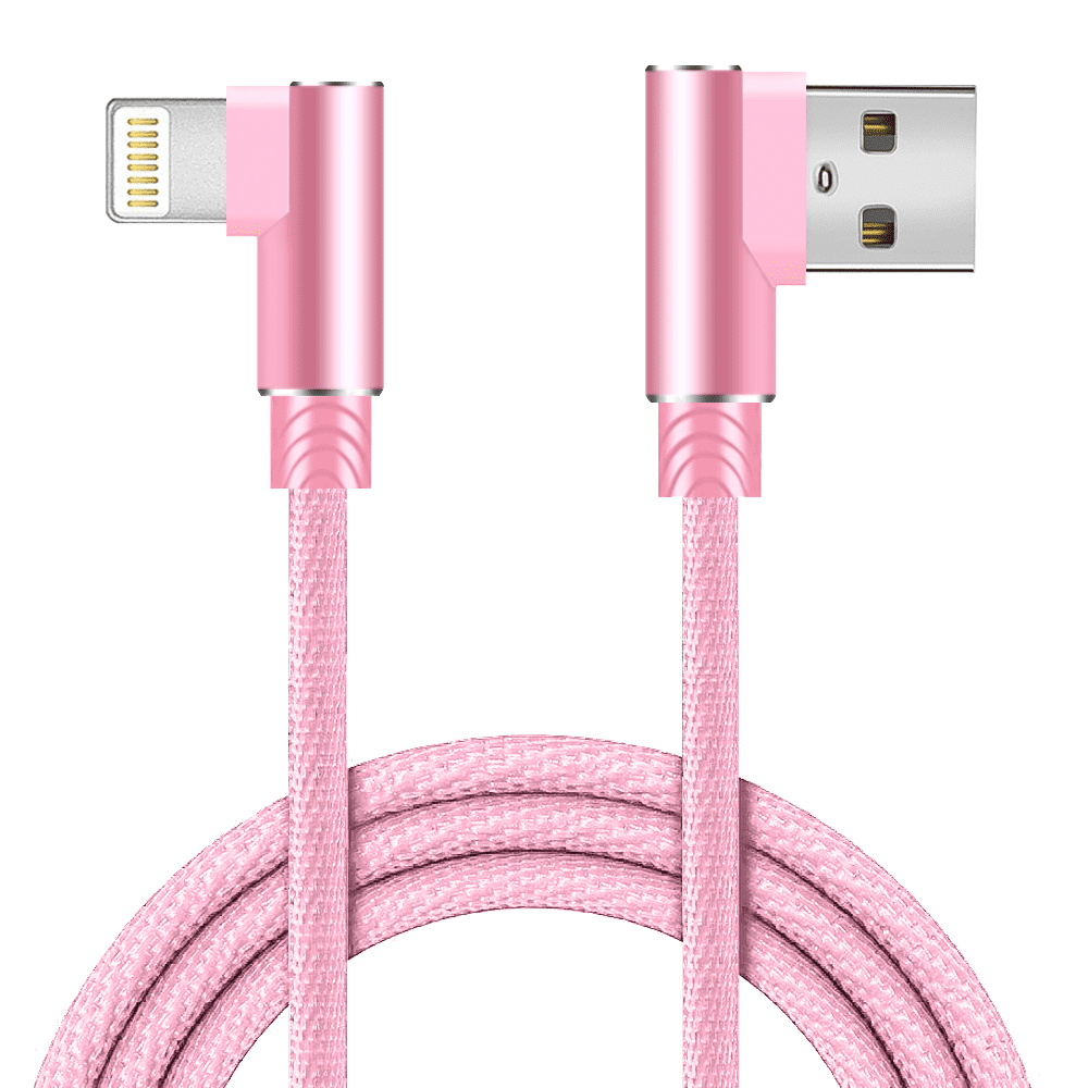 Certified Charging Cable USB Cord 90 Degree Right Angle Extra Long High ...