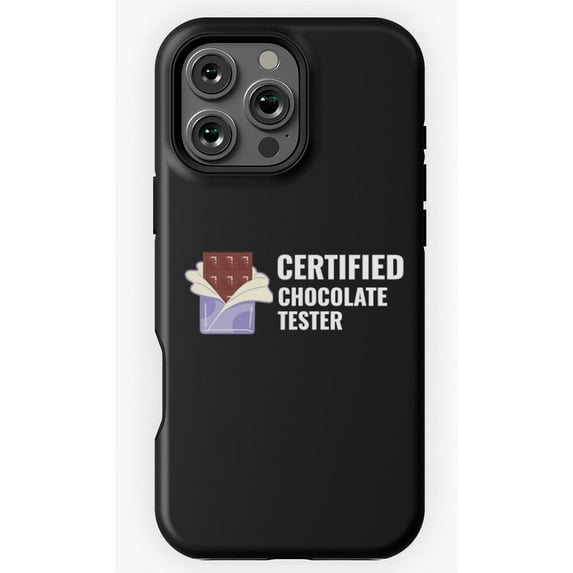 Certified Chocolate Tester Funny Sweet Quote Phone Case iPhone Case 17 ...