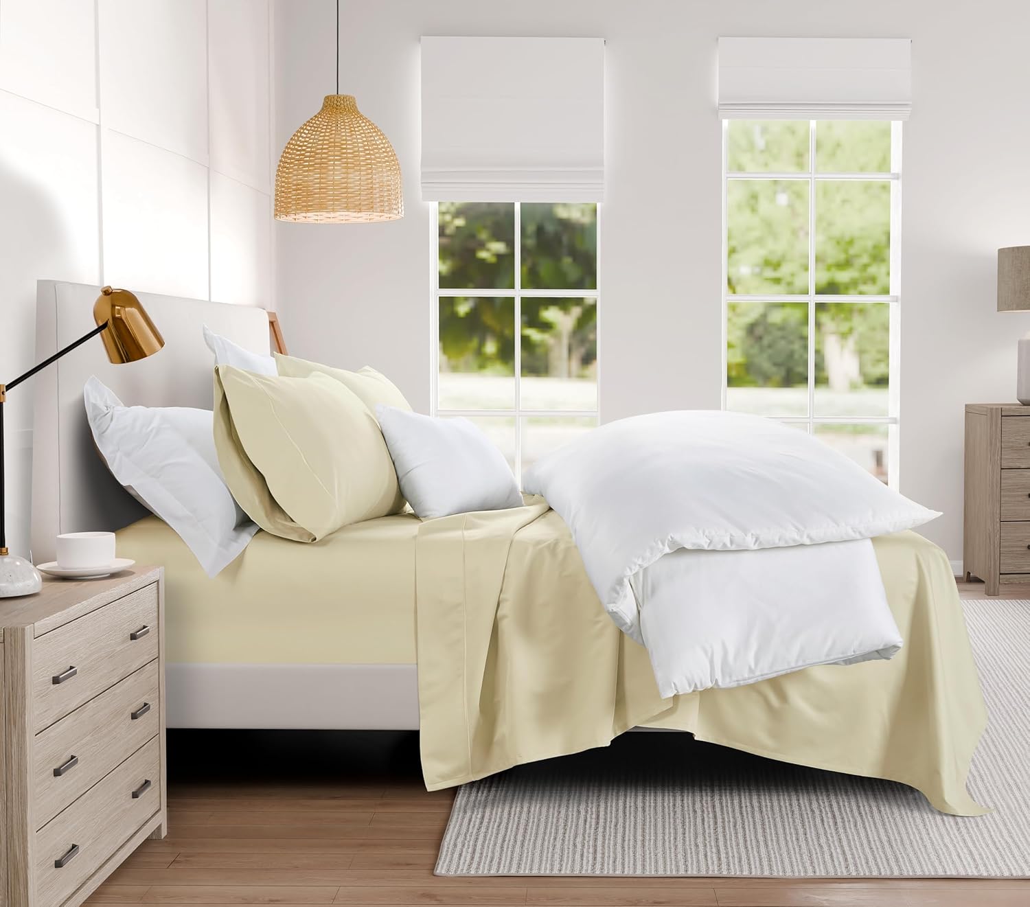 Certified Cotton Bed Sheets Queen Size - 1000 Thread Count Queen Size ...