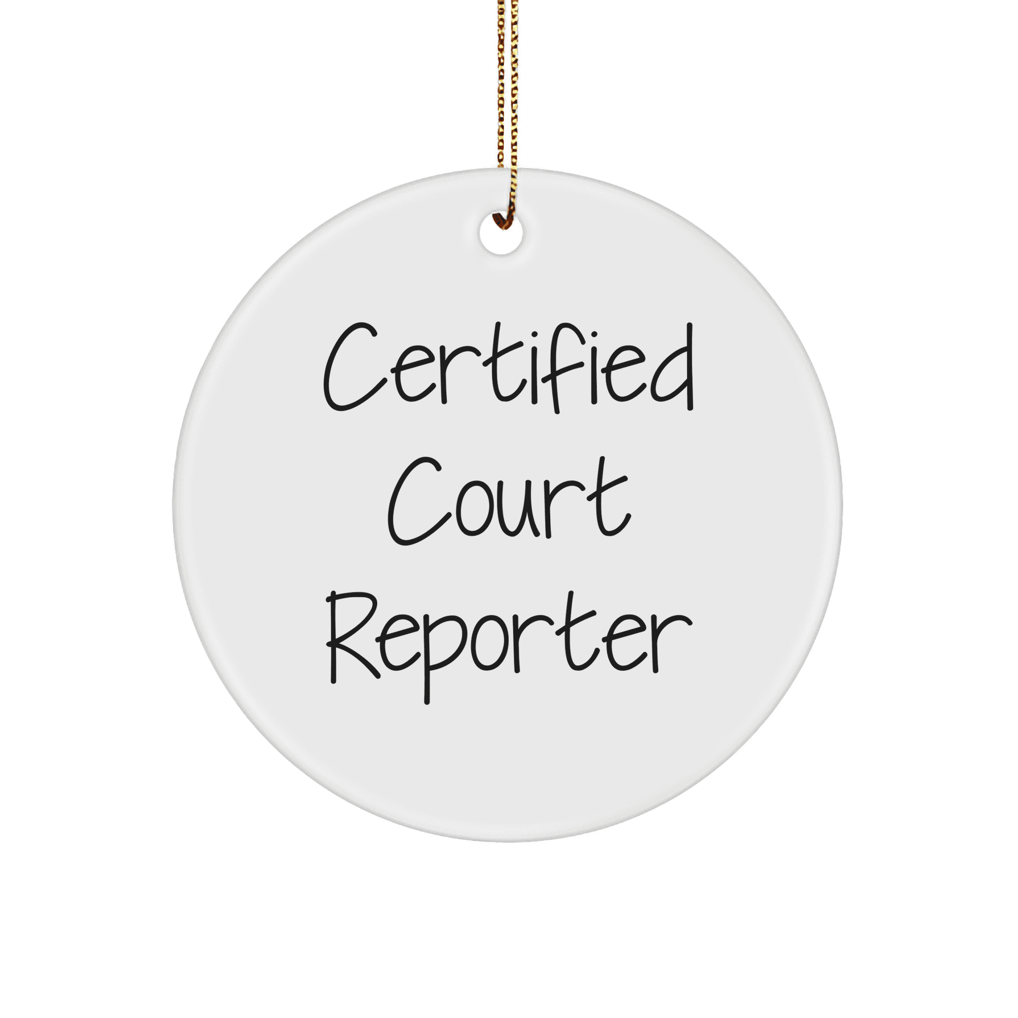 Certified Court Reporter Gifts from Friends for Christmas - Circle ...