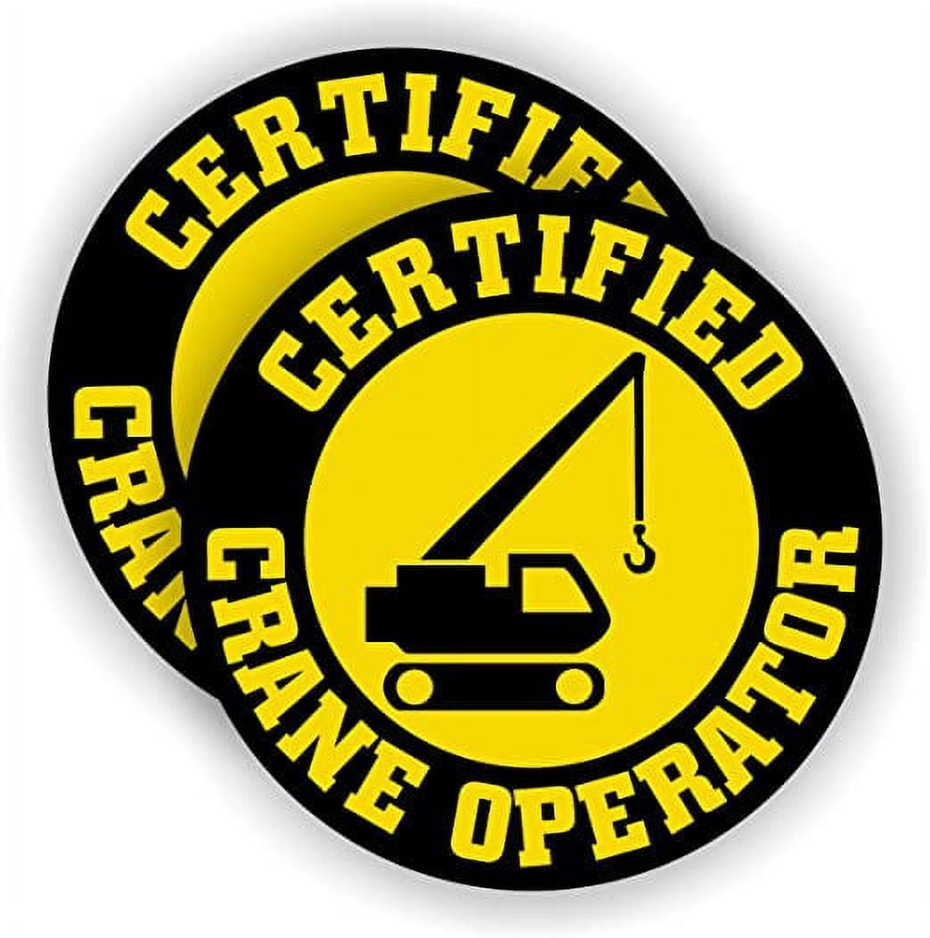 Certified Crane Operator Hard Hat Sticker | Decal | Helmet Label High ...