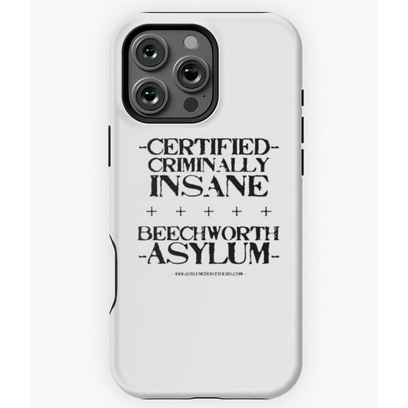 Certified Criminally Insane M10772 Phone case for iPhone 11 to 16 Pro ...