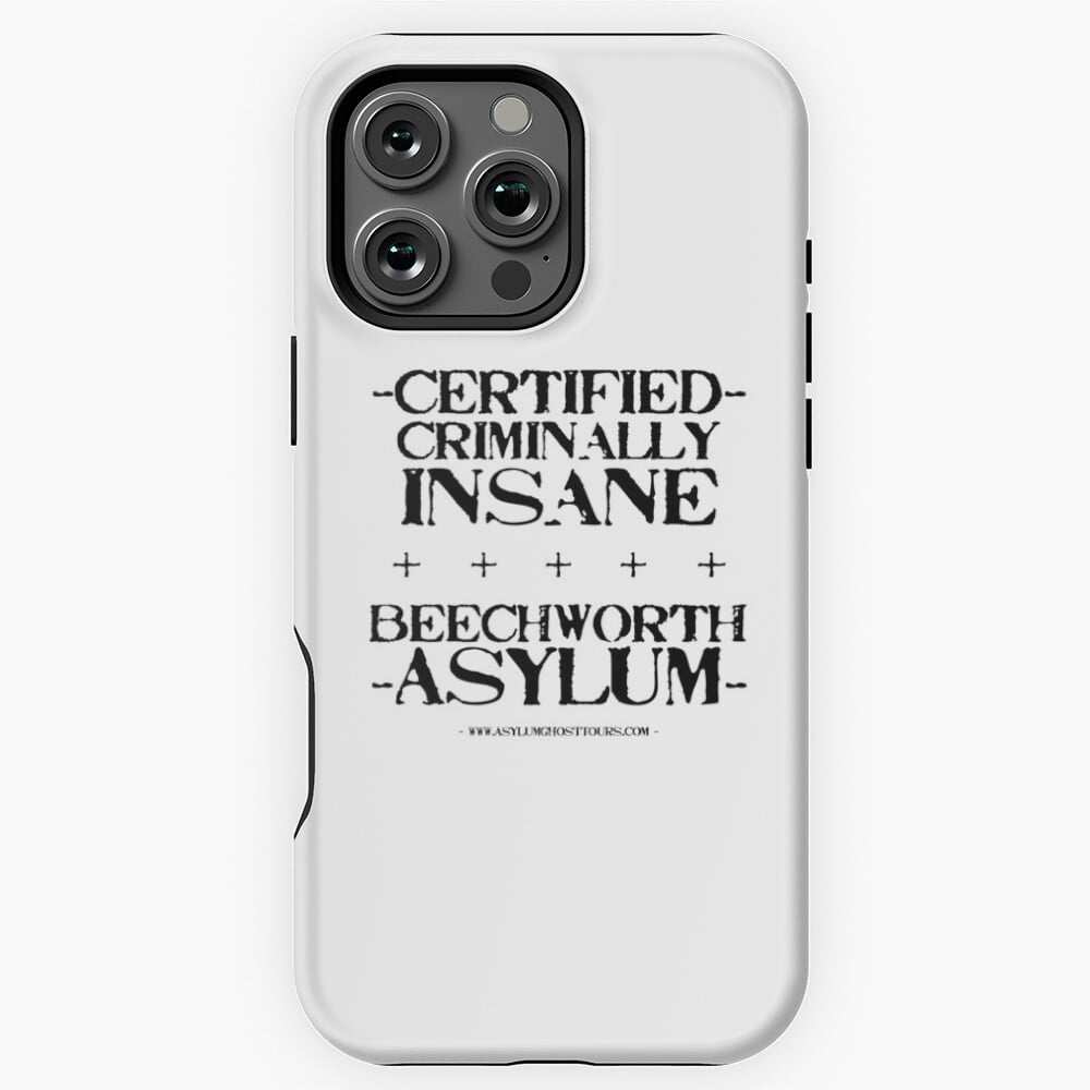 Certified Criminally Insane Phone Case for iPhone 16 15 14 13 12 11 Pro ...
