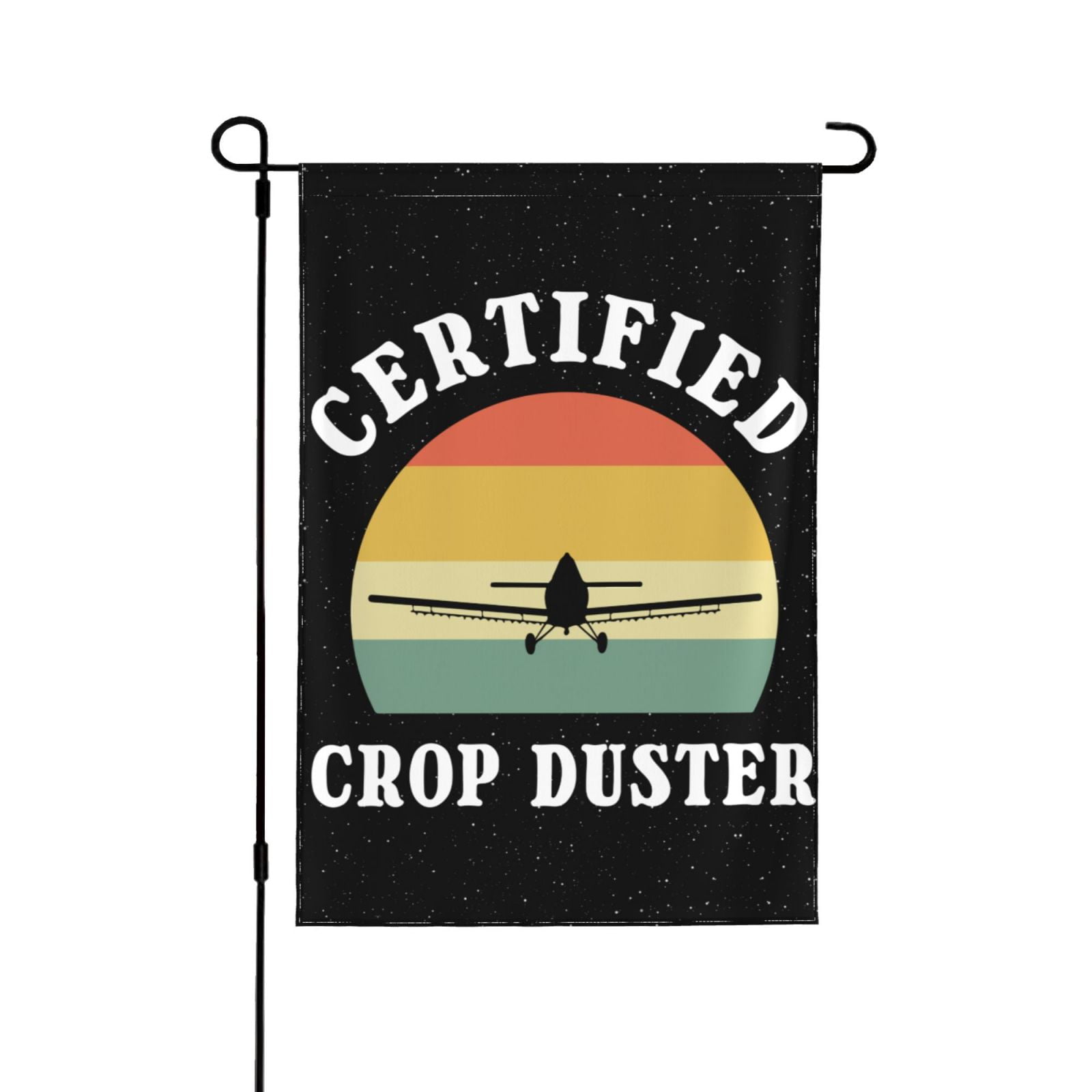 Certified Crop Duster Garden Flag 12.5x 18 Inch Double Sided Outdoor ...