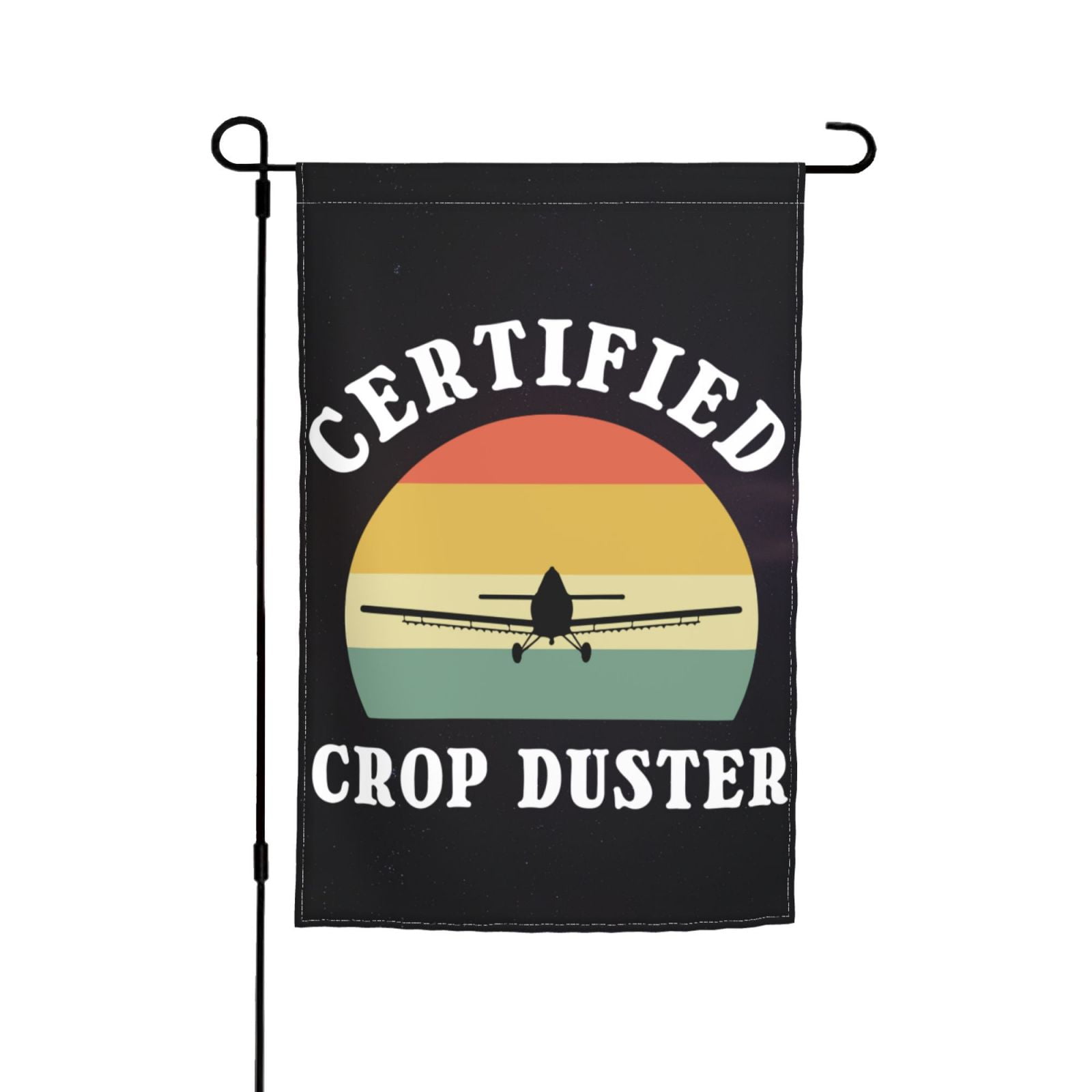 Certified Crop Duster Garden Flag 12x18 Inch, Double Sided Outside Sign ...