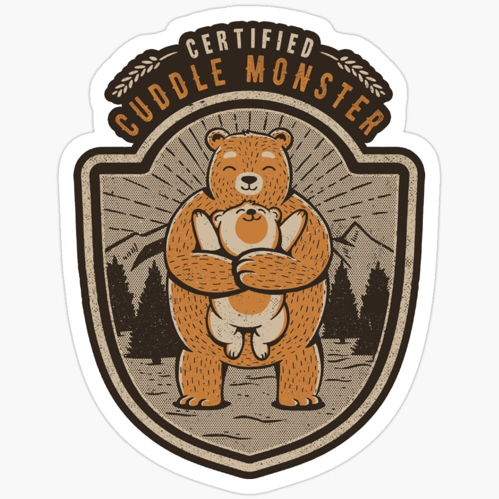 Certified Cuddle Monster Sticker Phone Decal Water Bottle Stickers Car ...