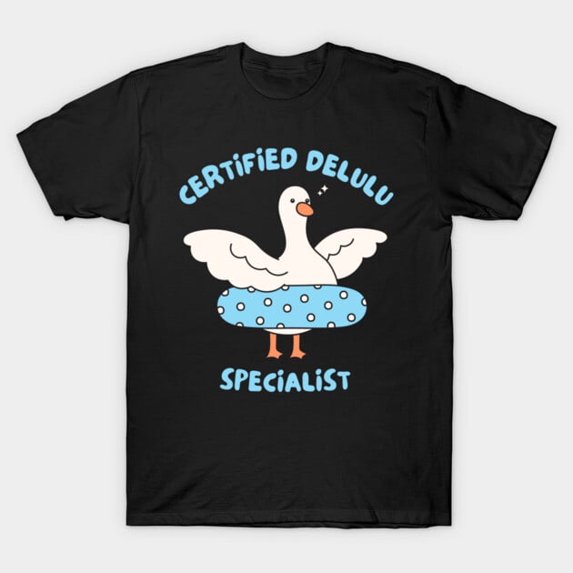 Certified Delulu Specialist Funny Meme Quote Graphic, H22940 T-Shirt ...