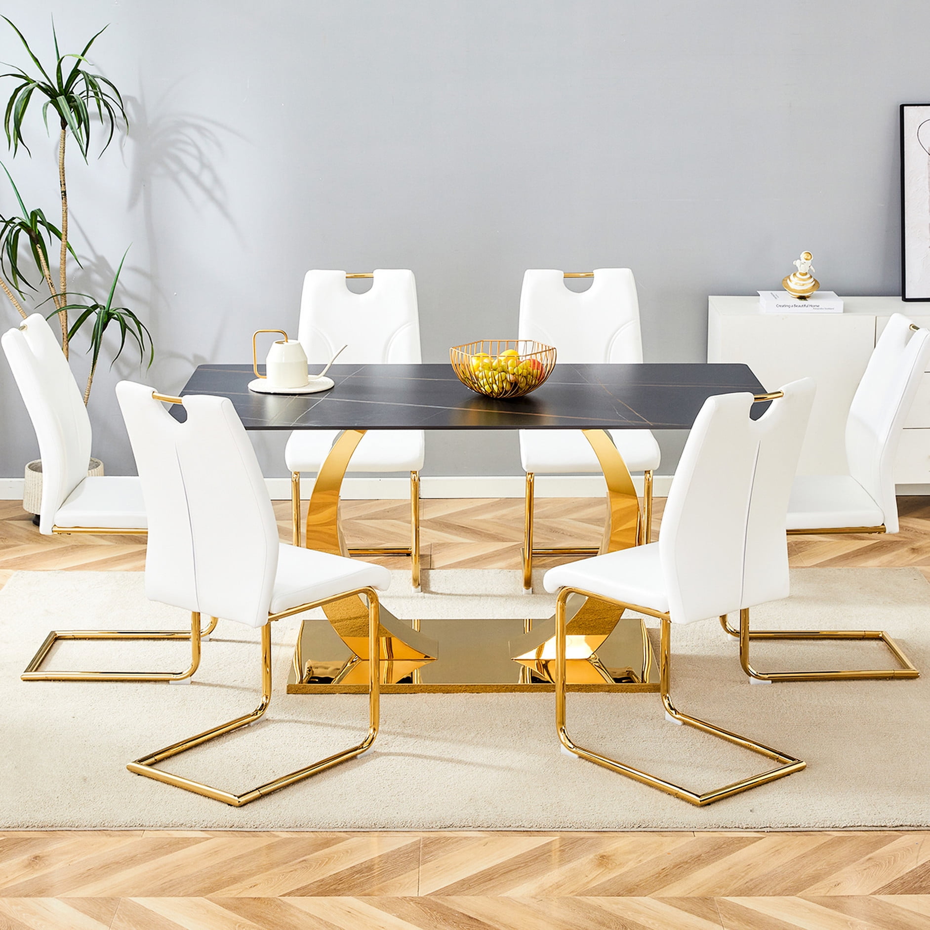 Certified Food-Grade Tabletop + Comfortable Back Support Chairs ...