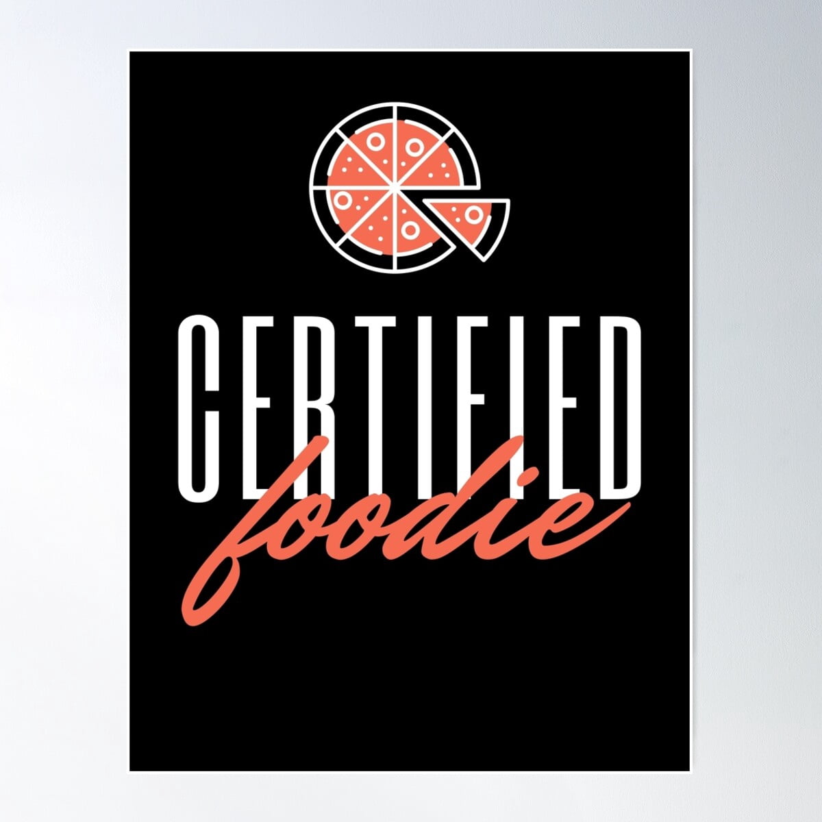 Certified Foodie Poster Wall Art, Modern Wall Decor For Living Room ...