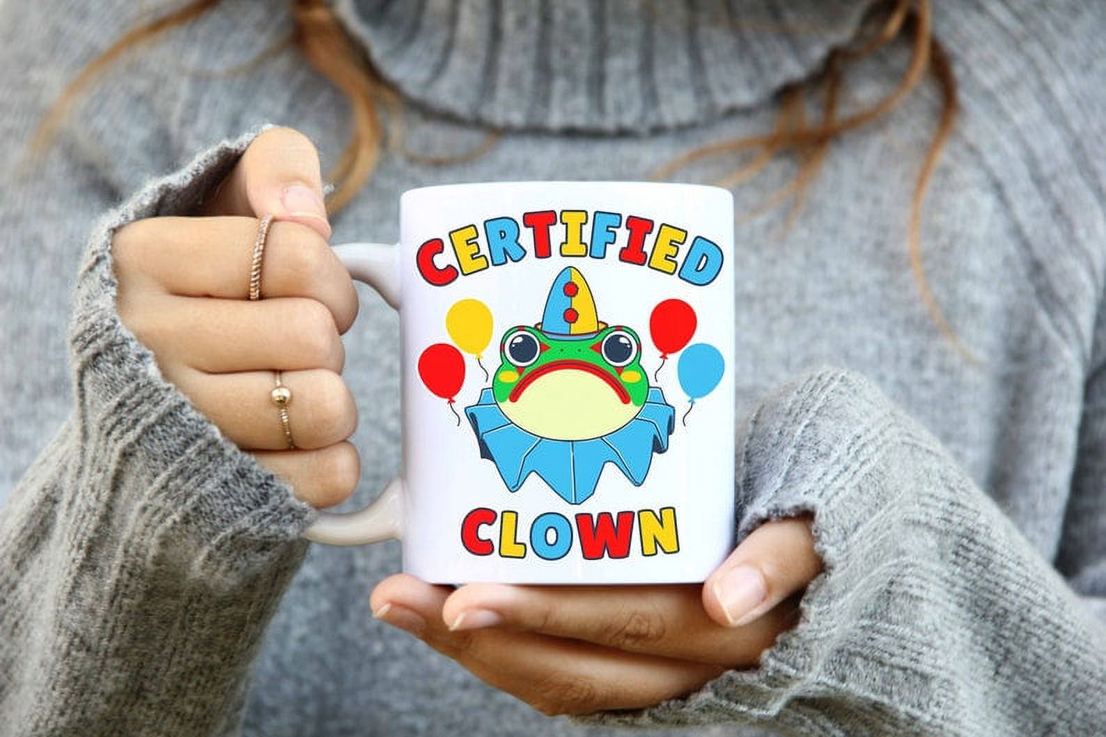 Certified Frog Clown - Coffee Mug, Funny Retro Meme Mug, Weirdcore ...
