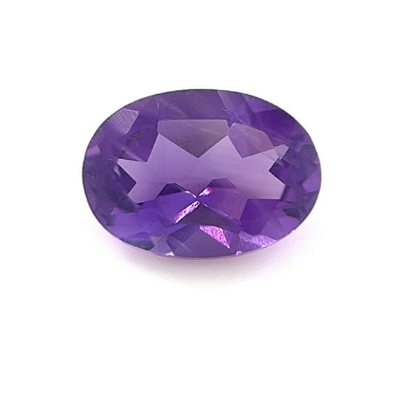 Certified Genuine 0.75 Carat Amethyst Oval Shape Brilliant Cut 7x5 mm ...