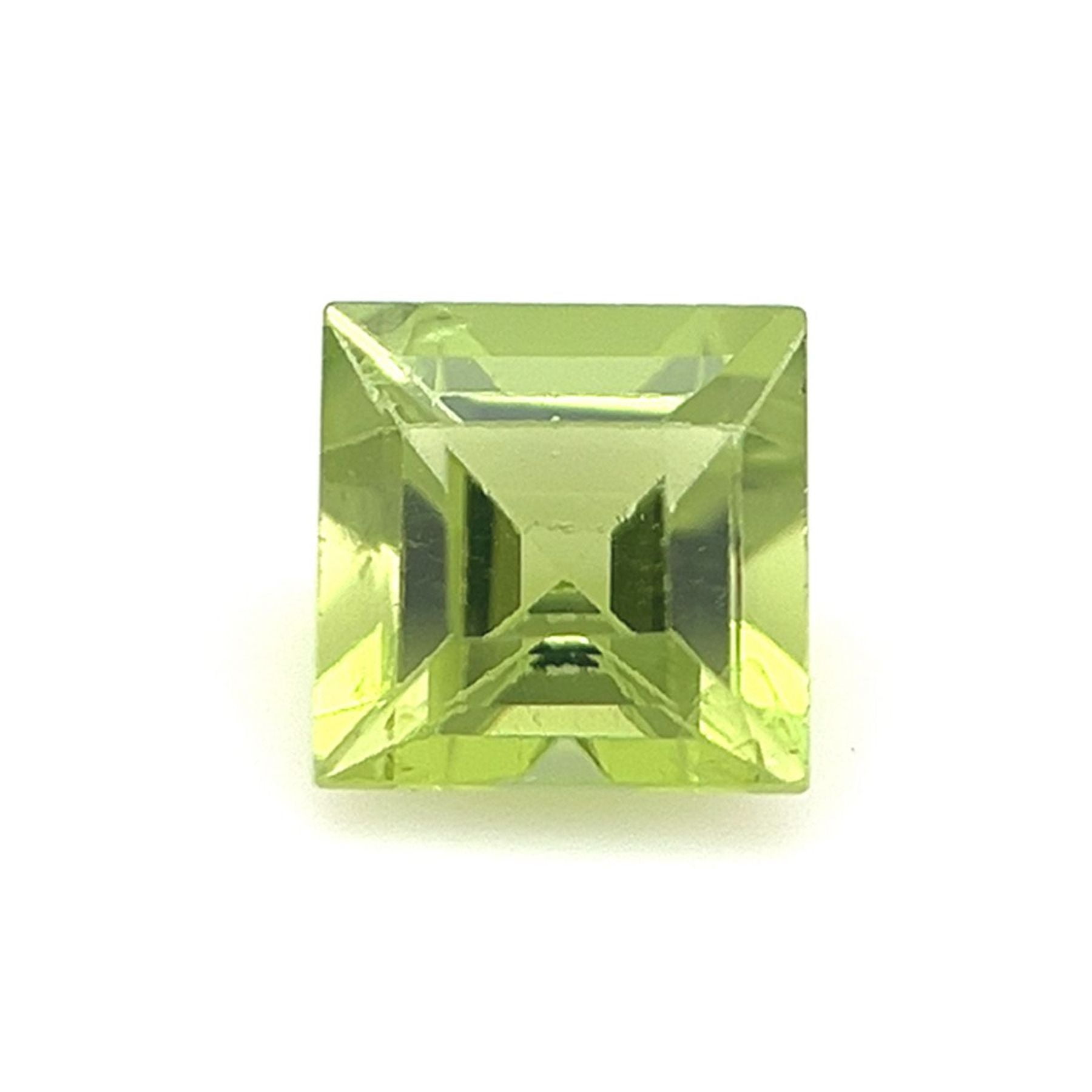 Certified Genuine 1.25 Carat Peridot Square Shape Step Cut 6x6 mm Loose ...