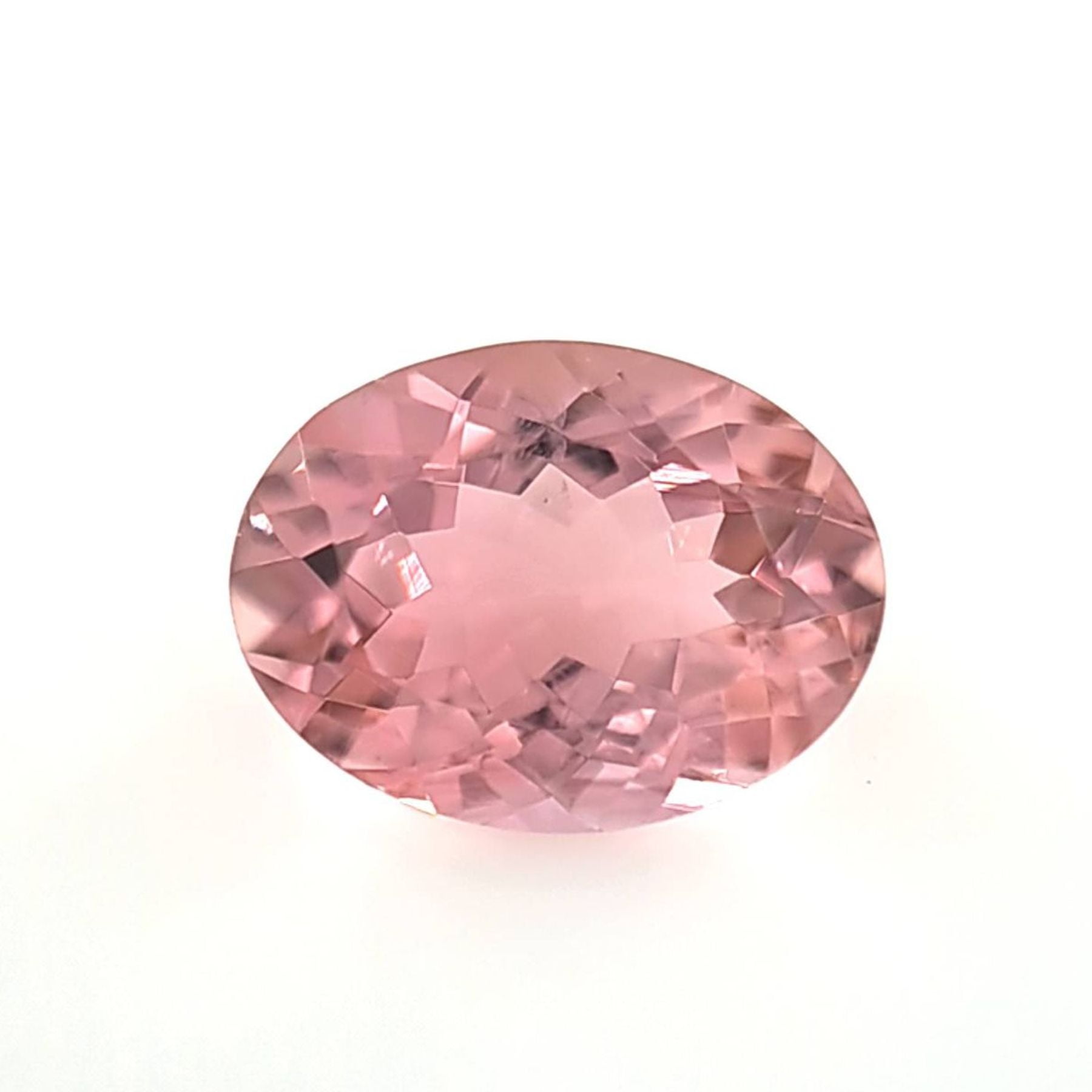Certified Genuine 1 Carat Pink Tourmaline Oval Shape Mixed Cut 8x6 mm ...