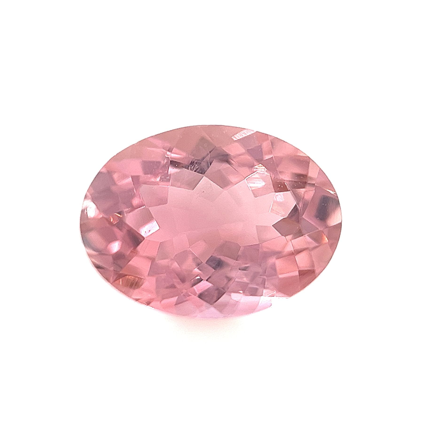 Certified Genuine 1 Carat Pink Tourmaline Oval Shape Mixed Cut 8x6 mm ...