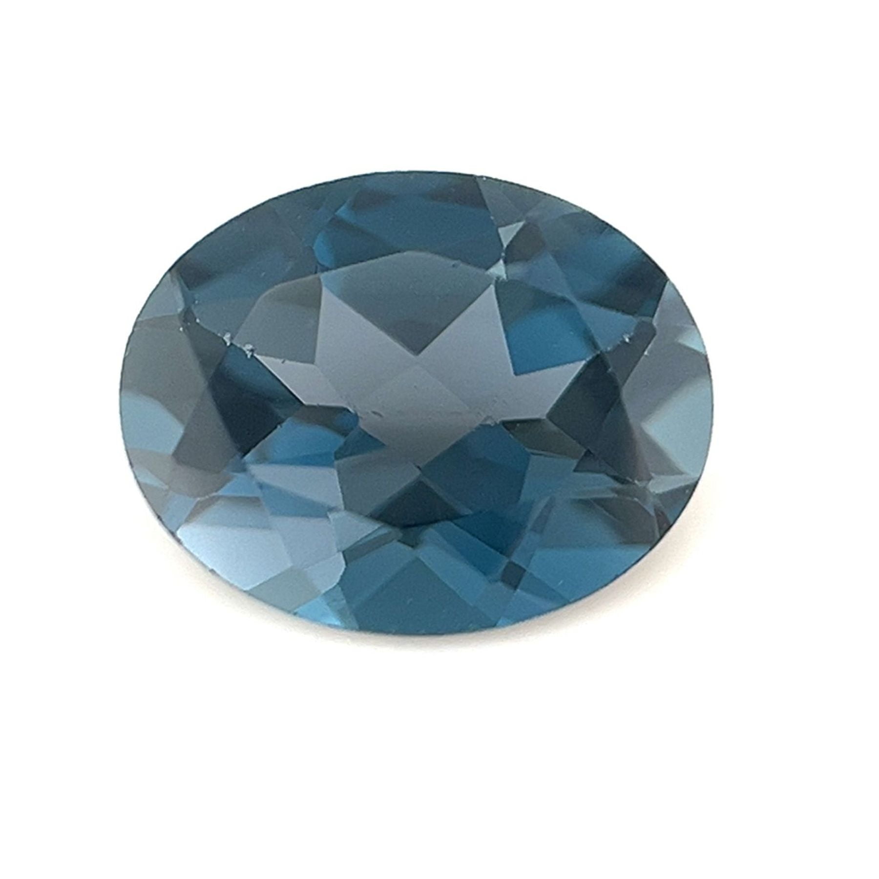Certified Genuine 2.75 Carat London Blue Topaz Oval Shape Brilliant Cut ...