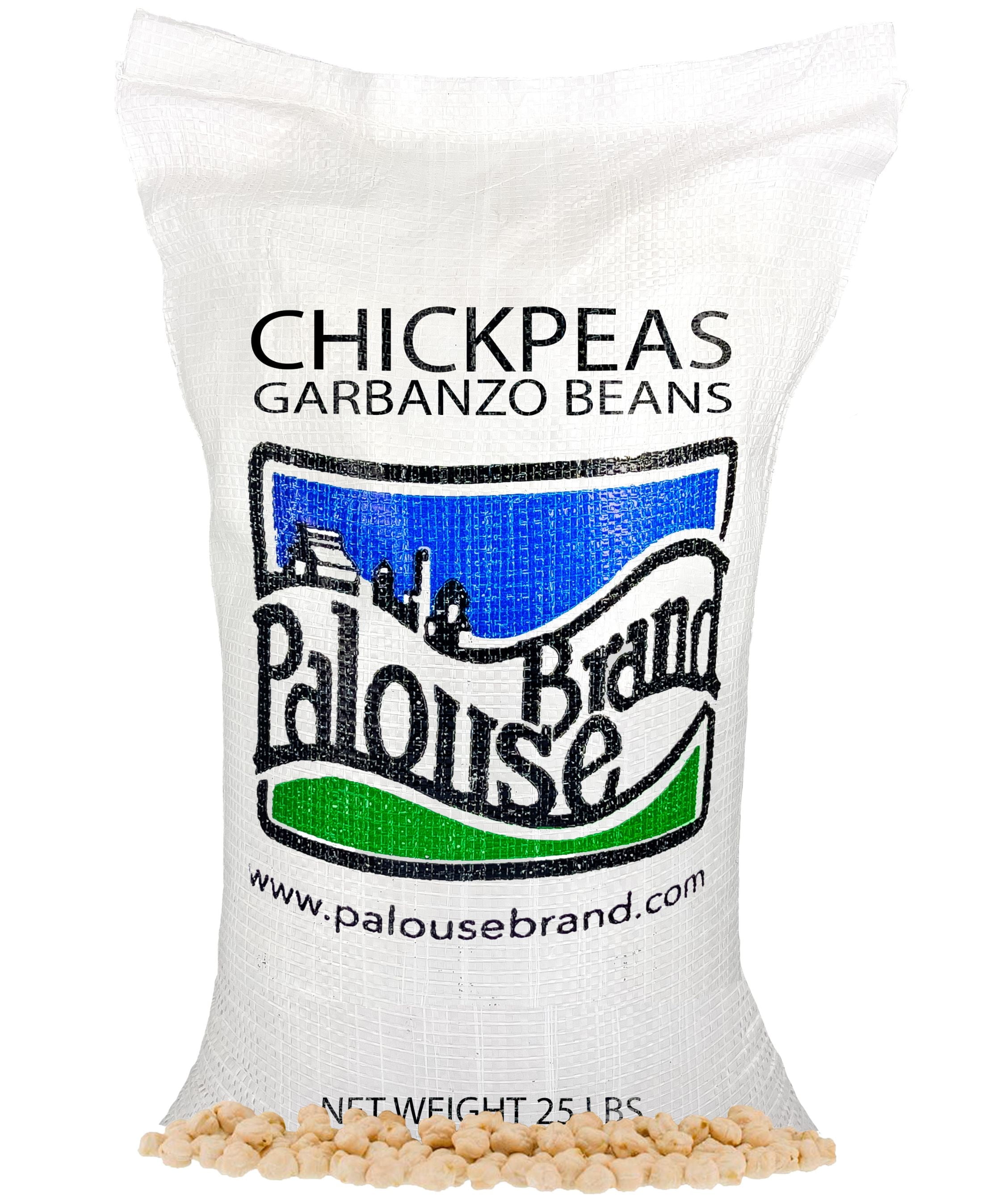 Palouse Brand Non-GMO USA Grown Chickpeas, 25 lbs Garbanzo Beans - High ...