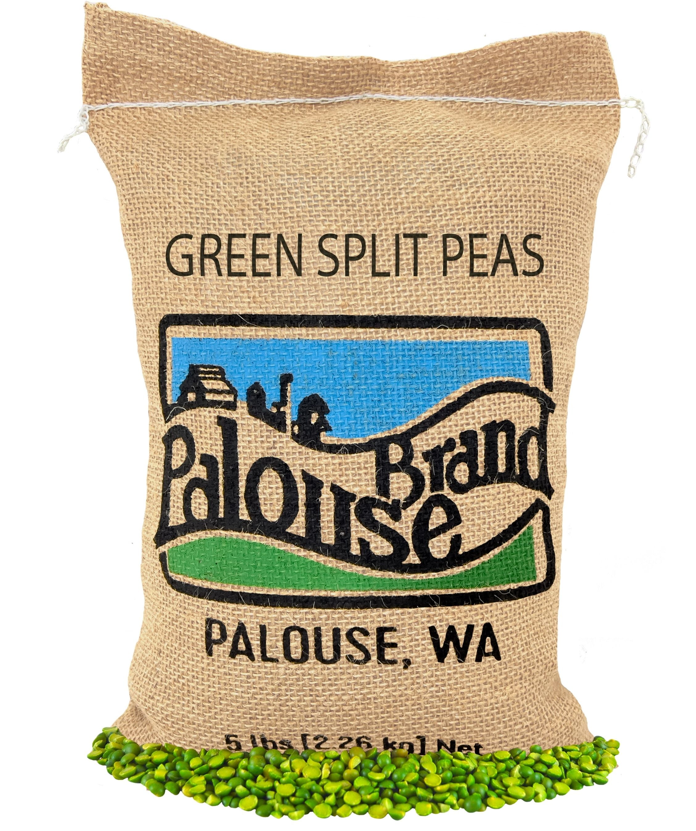 Palouse Brand Green Split Peas, Non-GMO, 5 lbs, USA Grown, Premium ...