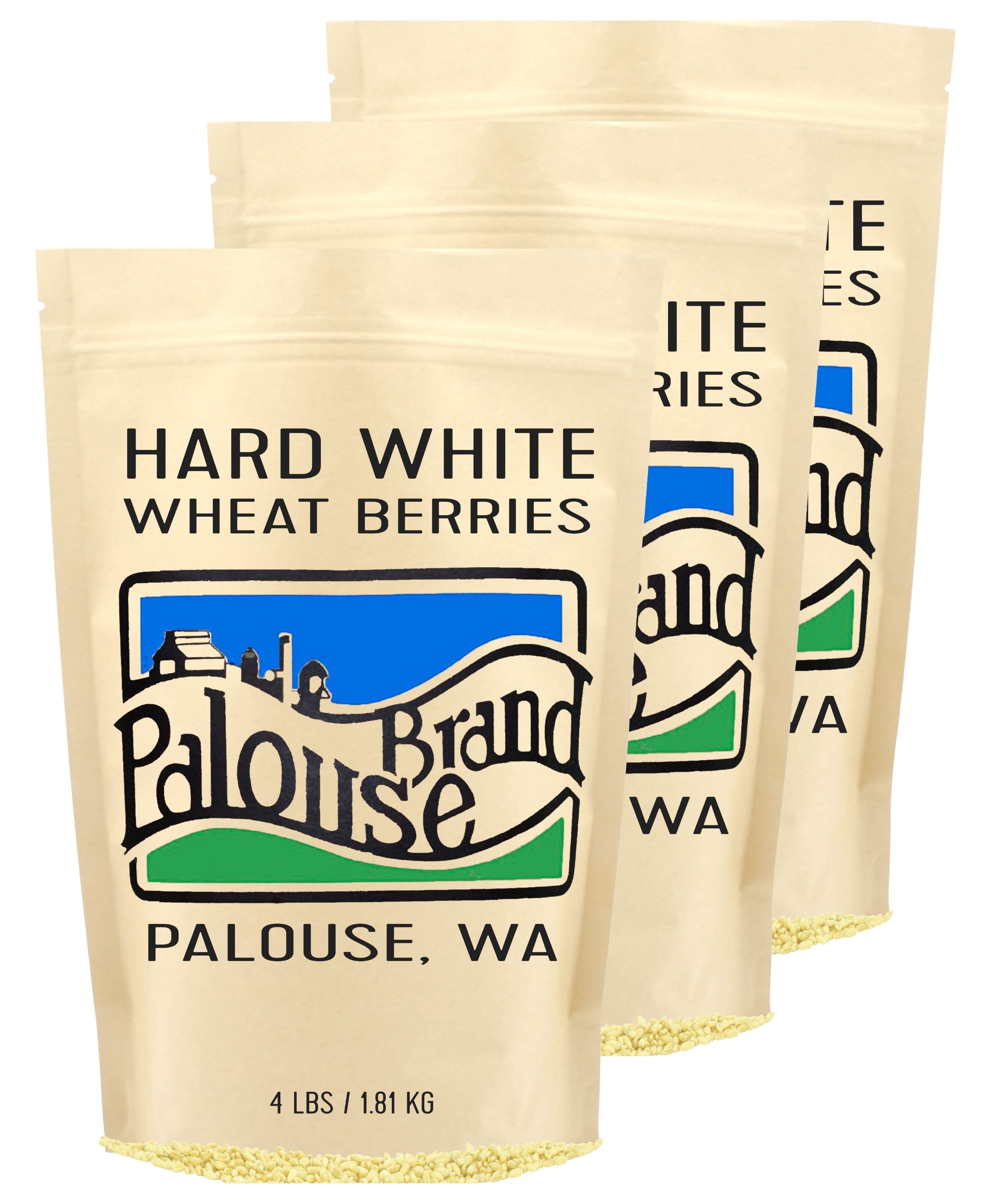Certified Glyphosate Residue Free Hard White Wheat Berries, 12 lbs ...