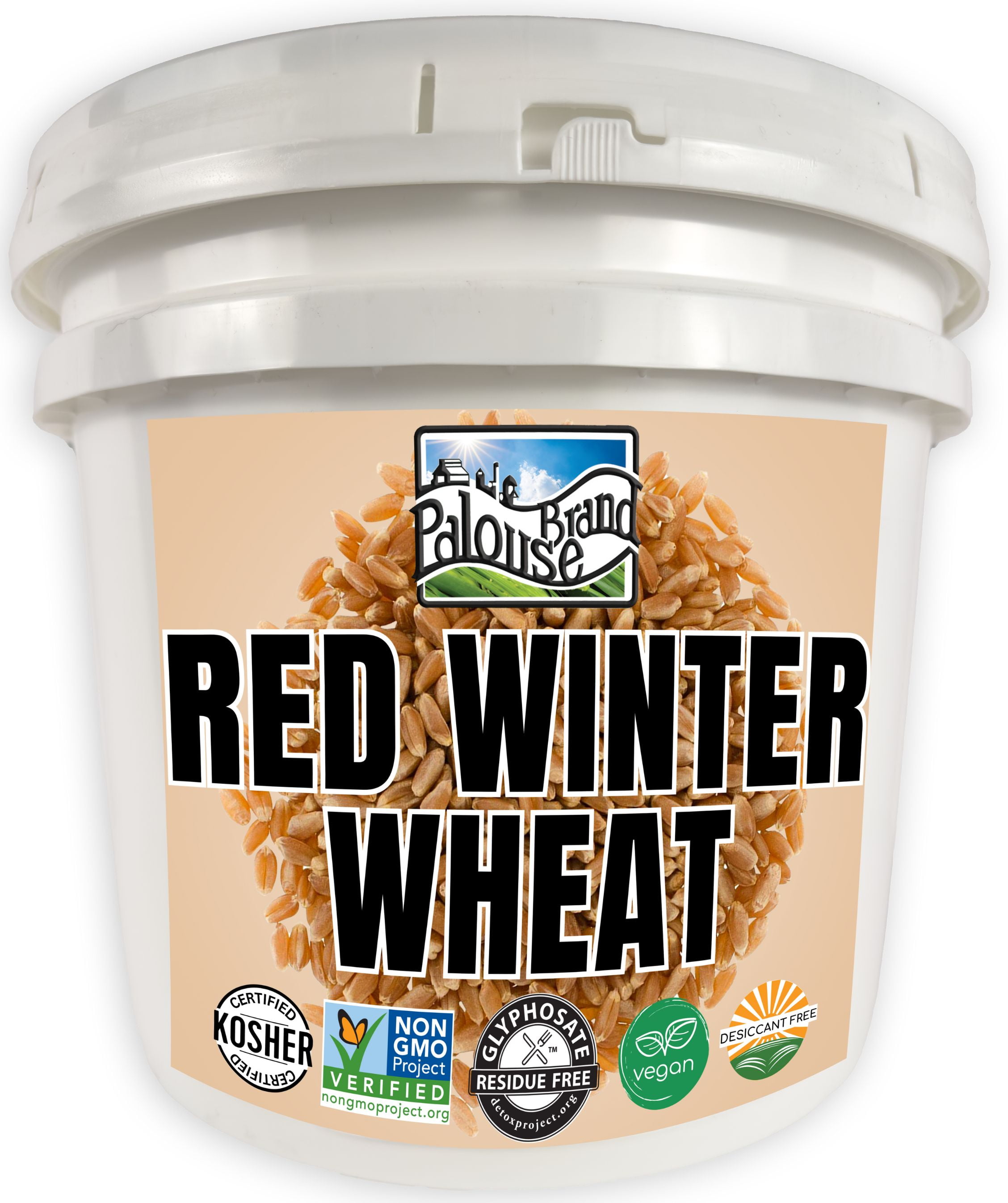 Certified Glyphosate-Free Hard Red Winter Wheat, 25 LB Bucket - Walmart ...
