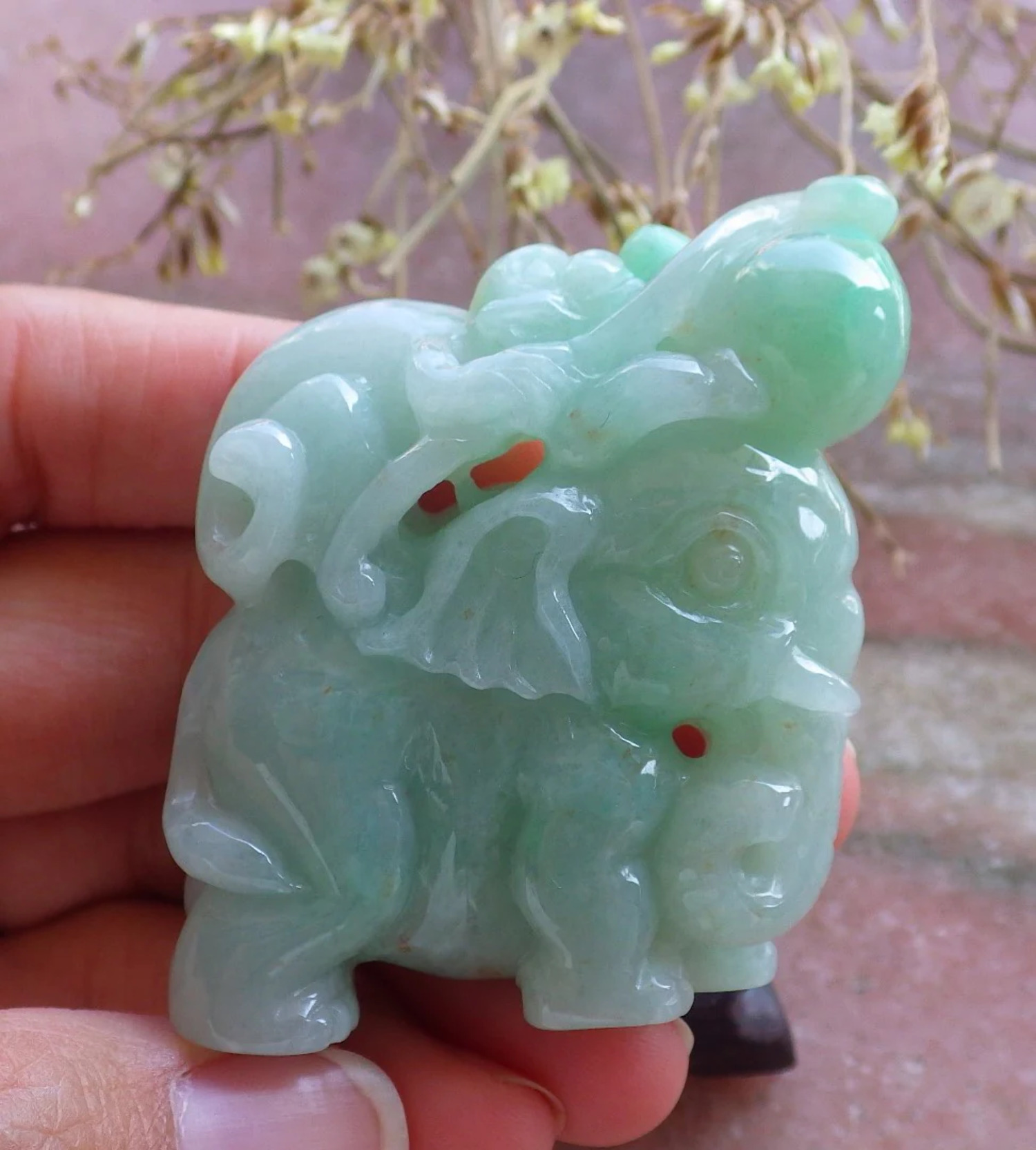 Certified Hand Carved Green Natural Myanmar Burma A Jade jadeite ...