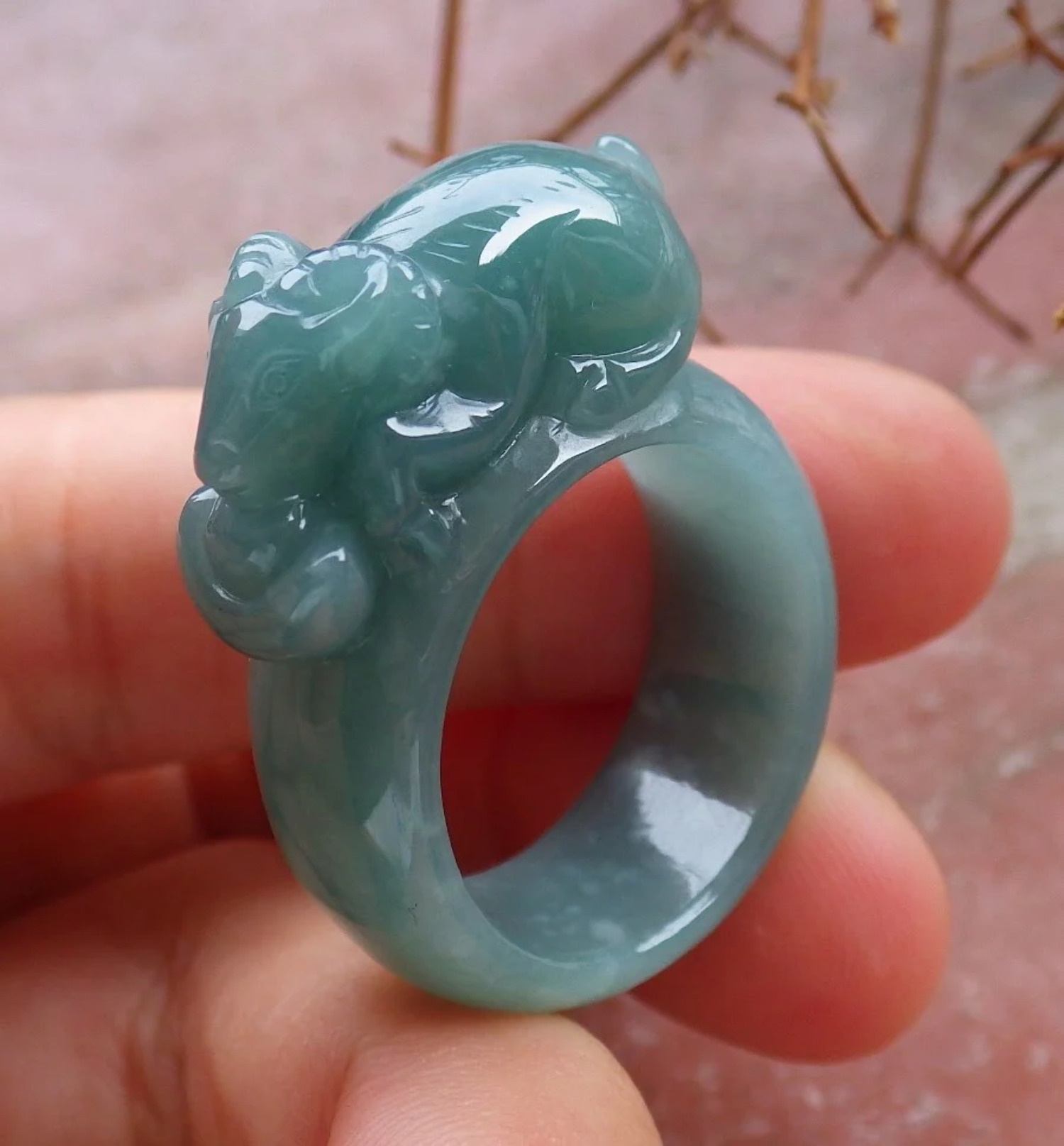 Certified Hand Carved Icy Green Natural Myanmar Burma A JADE Jadeite ...