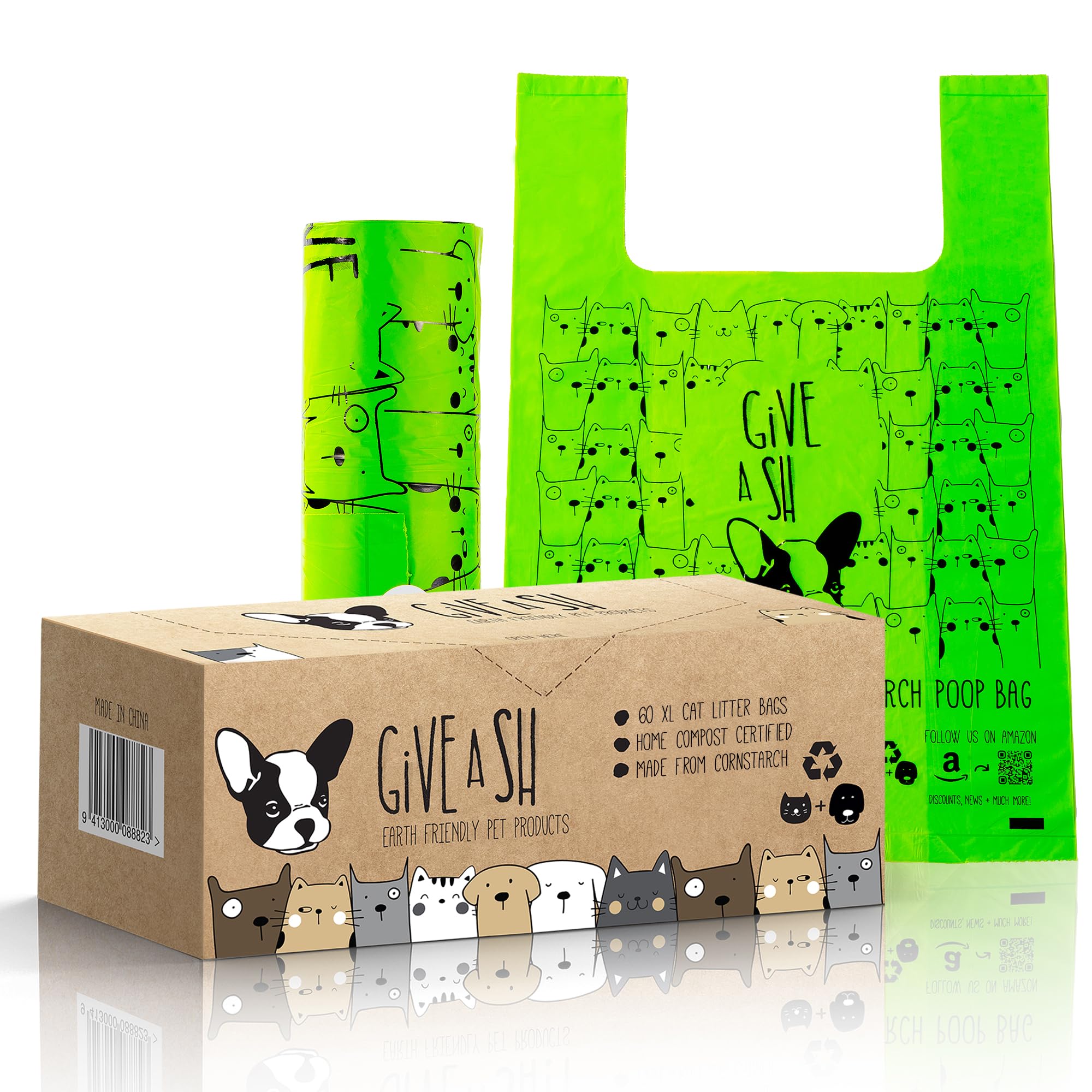 Certified Home Compostable Cat Litter HYZ01 Bags For 10% to Charity ...