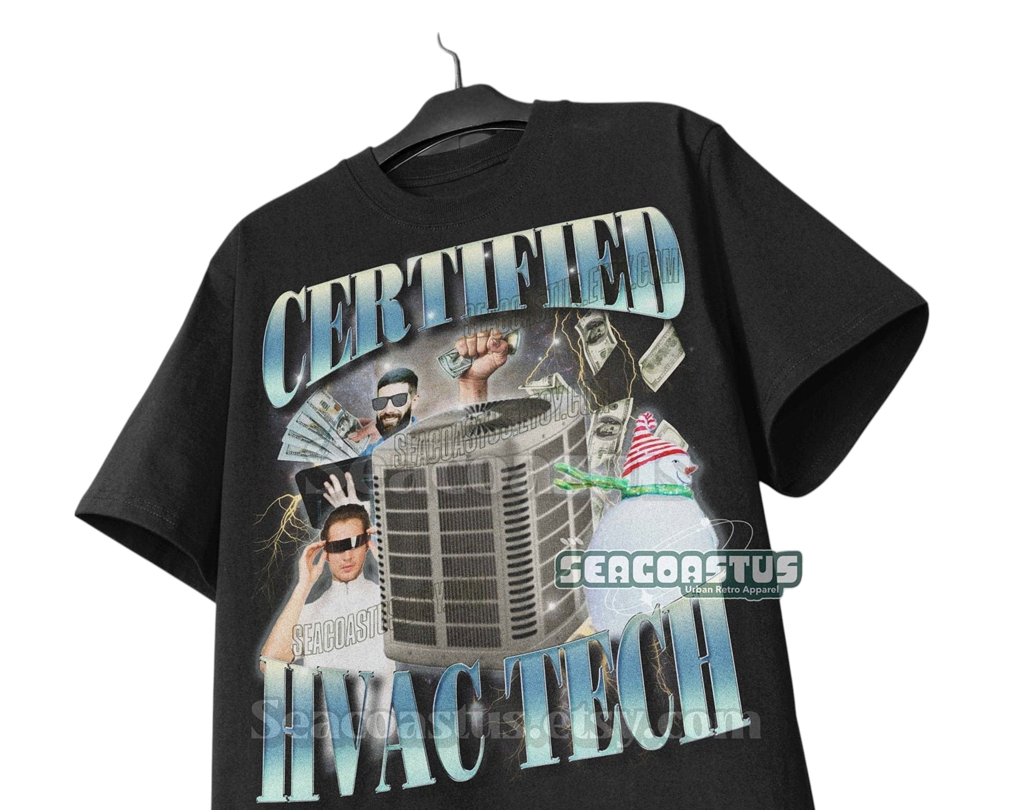 Certified Hvac Tech Meme Shirt, Funny Technician Meme Shirt, Weird Gag ...