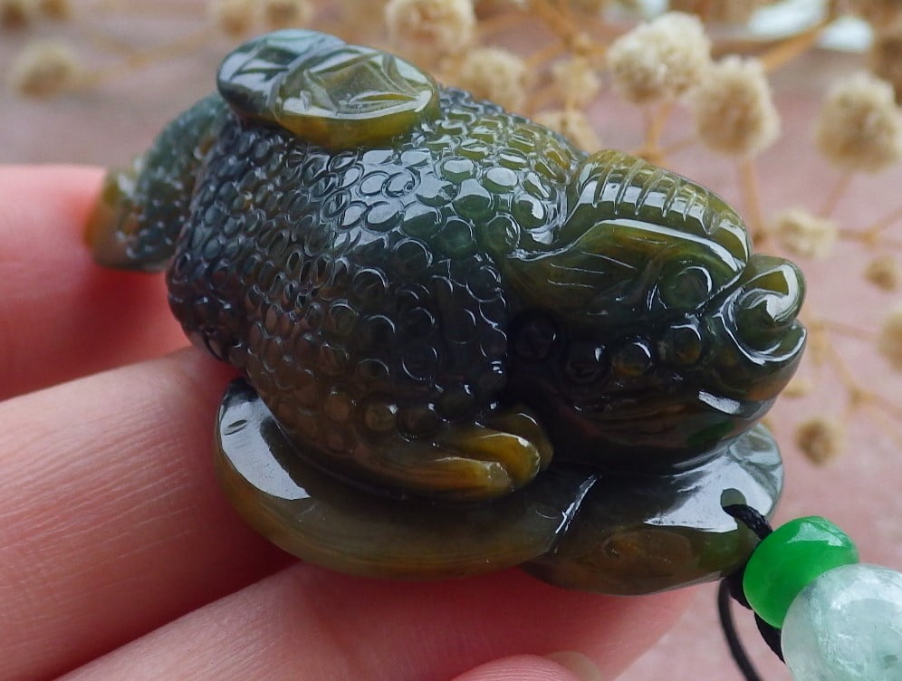 Certified Icy Yellow Green Burma 100% Natural A Jade jadeite Pendant ...