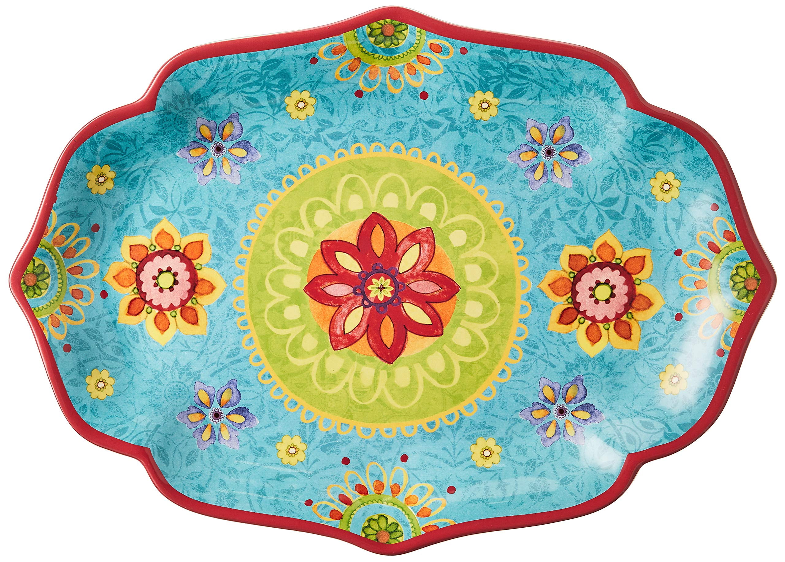 Certified International 22459 Tunisian Sunset Oval Platter, 16" x 12 ...