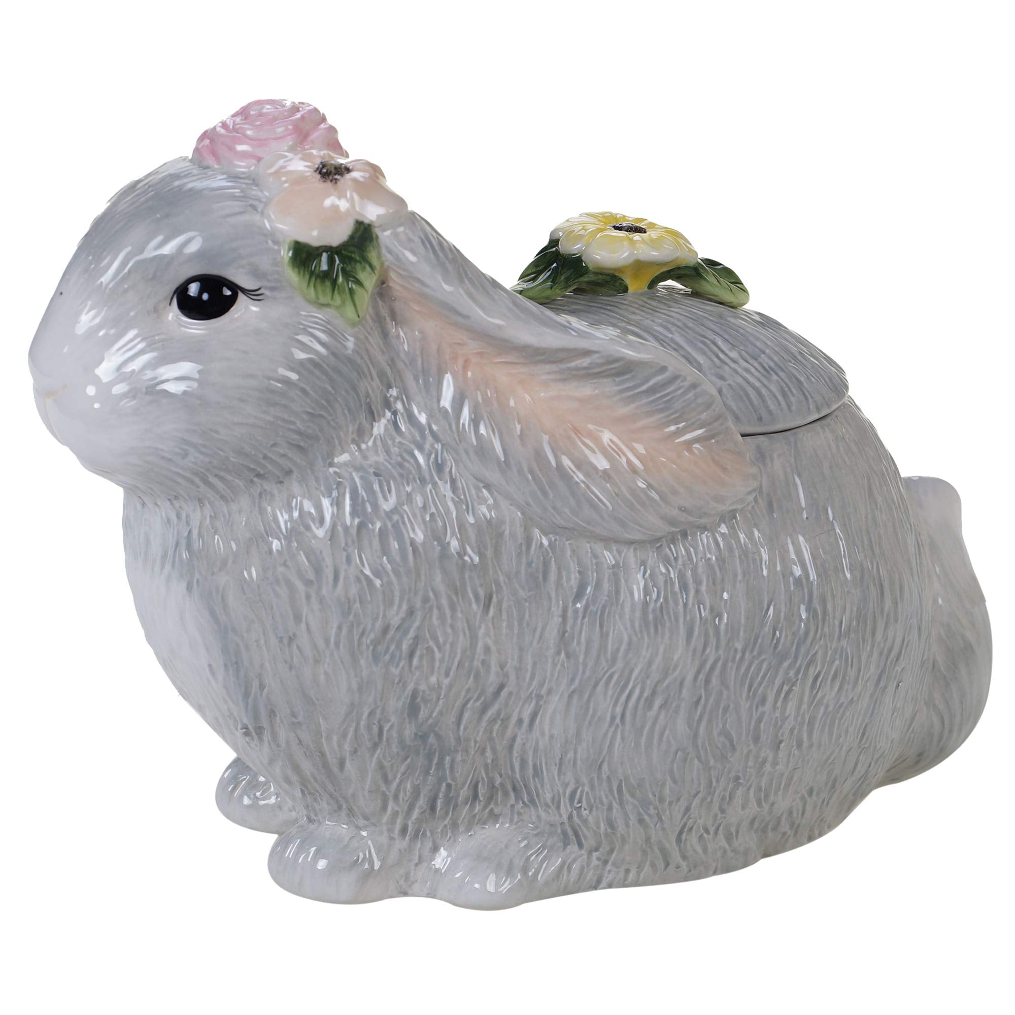 Certified International 23242 Sweet 3-D Bunny 64 oz. Cookie Jar, 10.5 ...