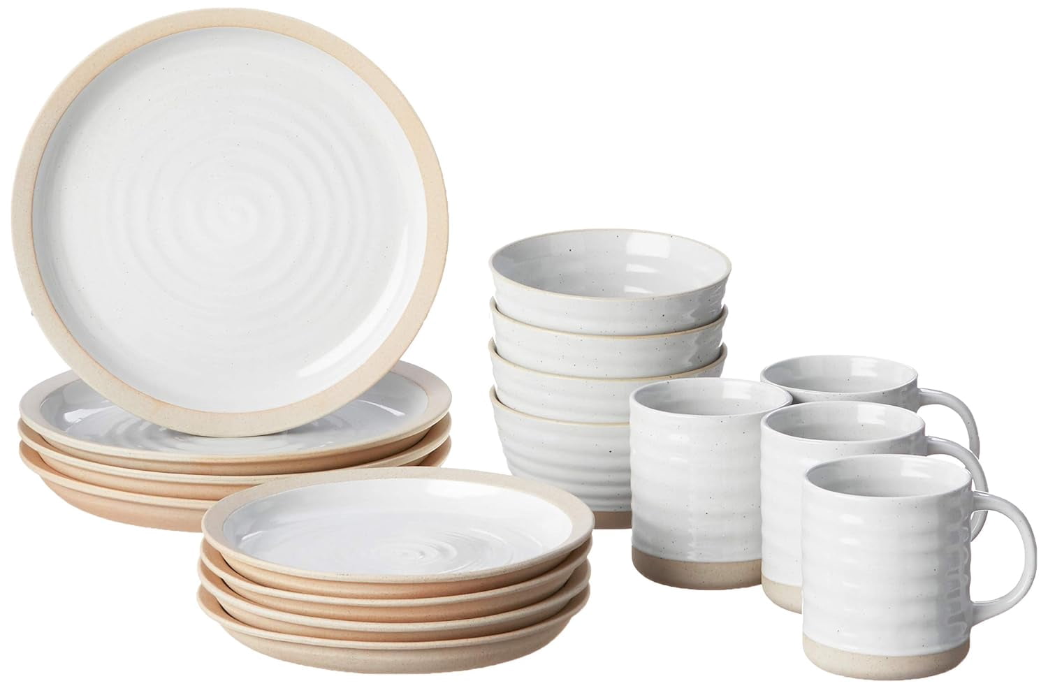 Certified International Artisan 16 piece Dinnerware Set, Set of 4, Off ...