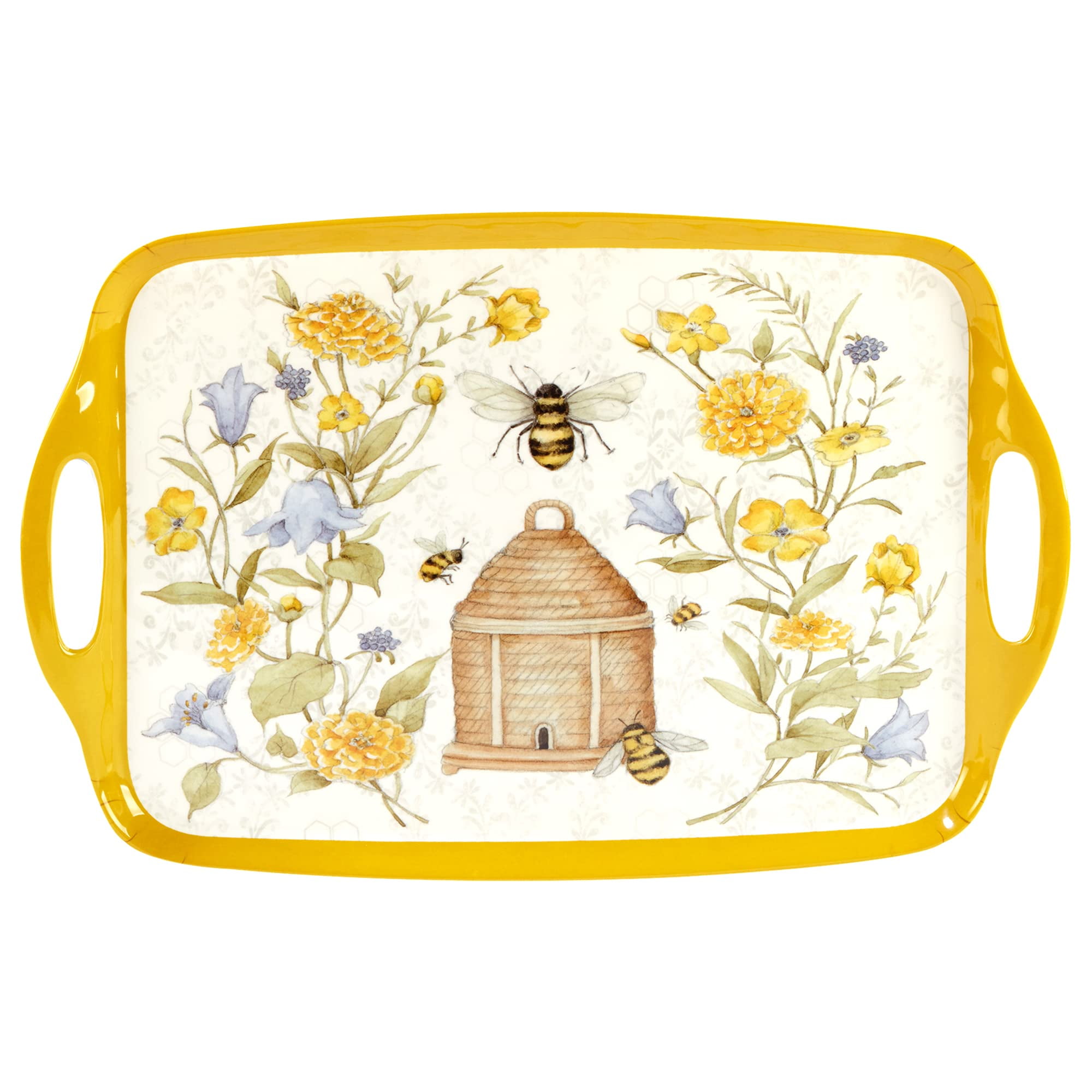 Certified International Bee Sweet Melamine Rectangular Tray with ...