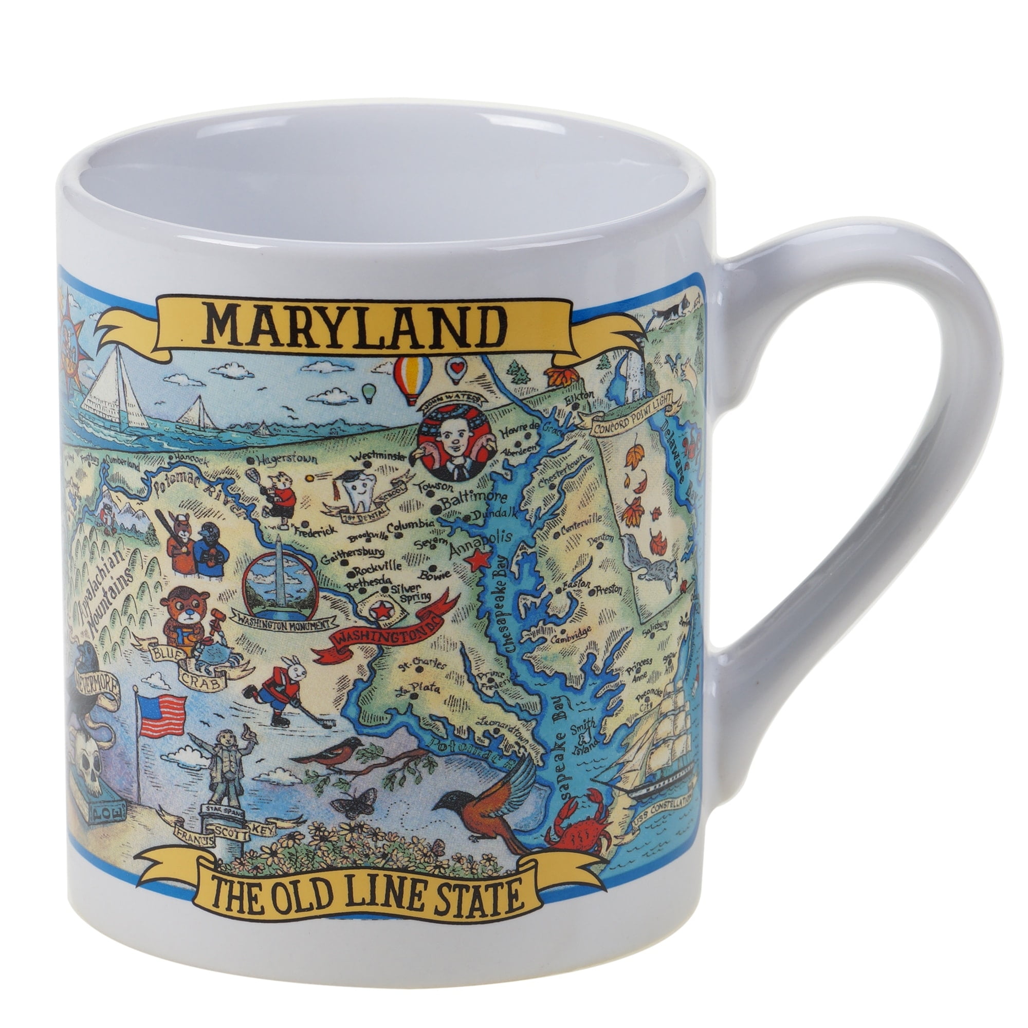 Certified International Maryland Souvenir 20 oz. Jumbo Mugs (Set of 6 ...