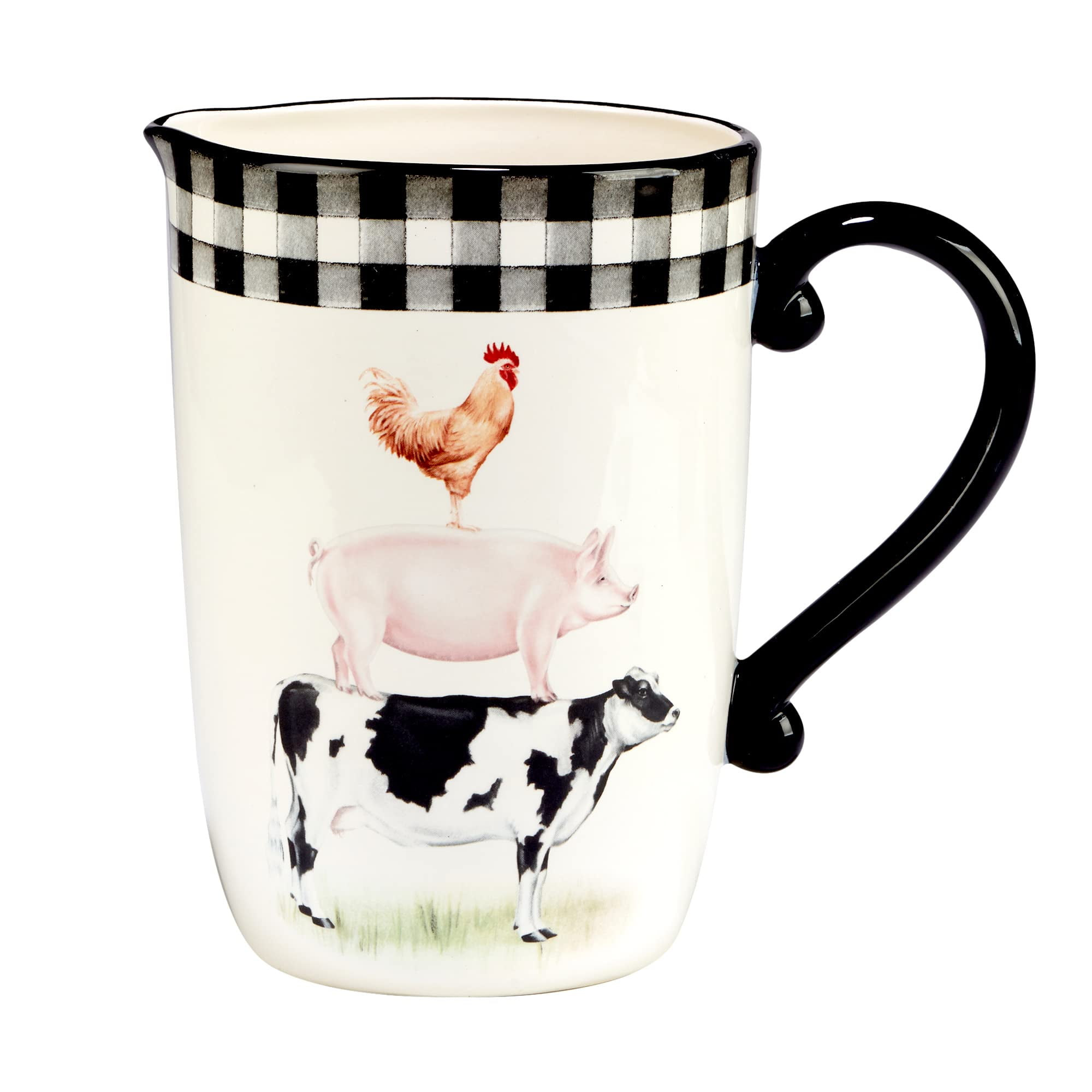 Certified International Farm 96 oz. Pitcher, Multicolored - Walmart.com