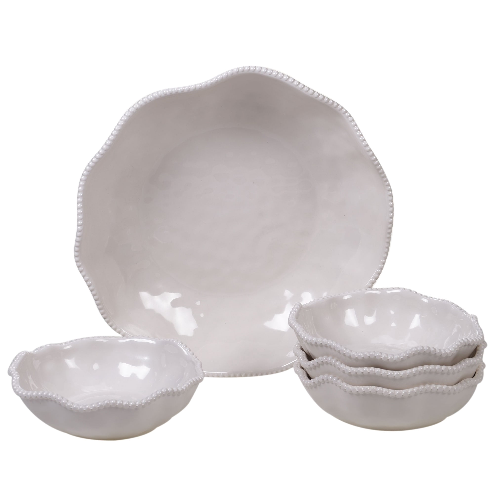 Certified International Perlette 5-piece Melamine Salad/Serving Set ...