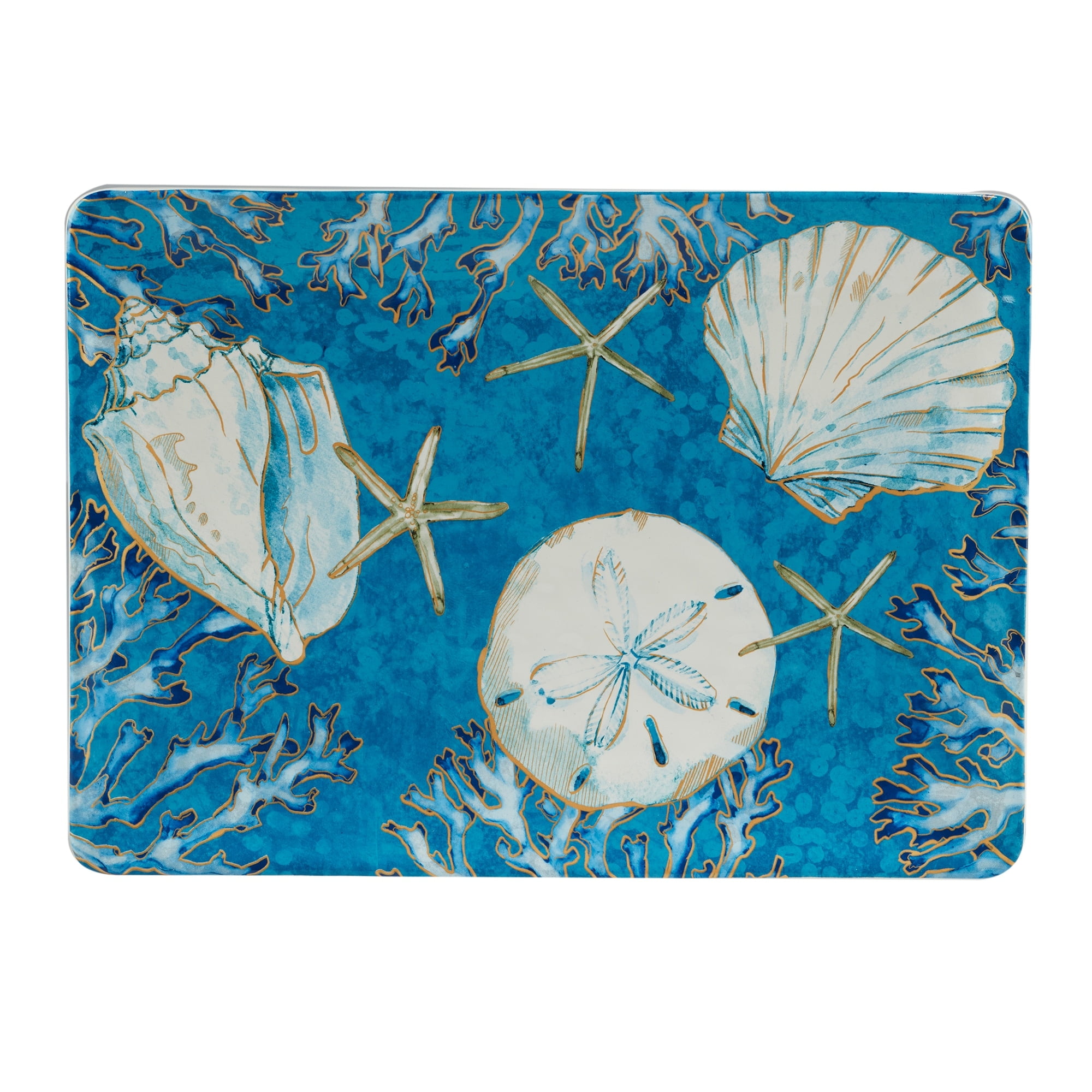 Certified International Playa Shells Rectangular Platter - Walmart.com