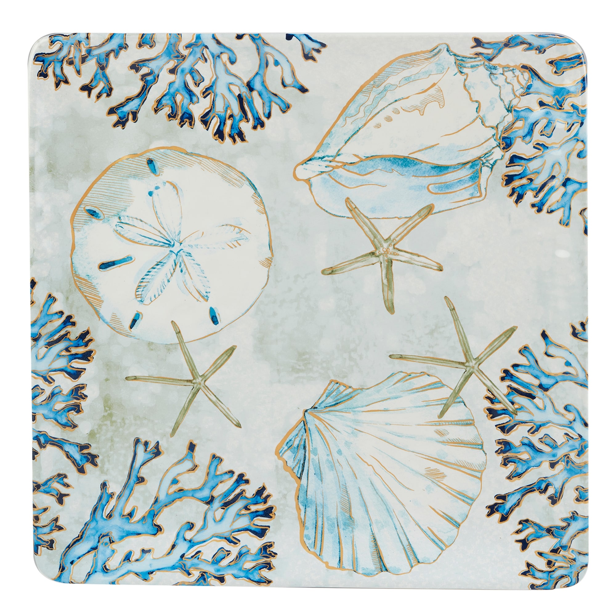 Certified International Playa Shells Square Platter - Walmart.com