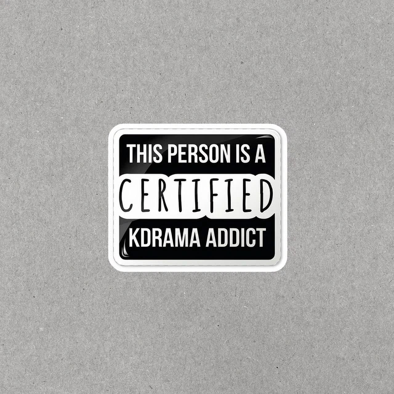 Certified Kdrama Addict Vinyl Sticker, Korean Drama Fan Gift Ideaphone ...