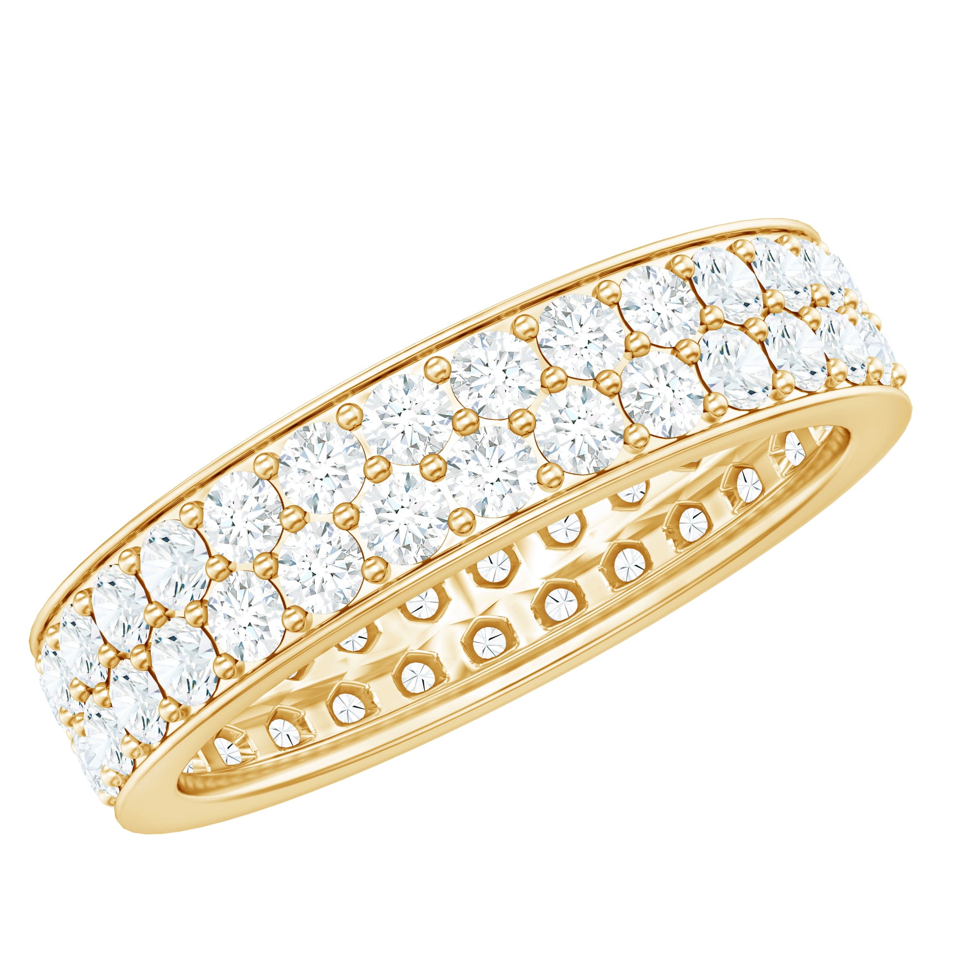 Rosec Jewels Certified Lab Diamond Full Eternity Wedding Band - EF-VS ...